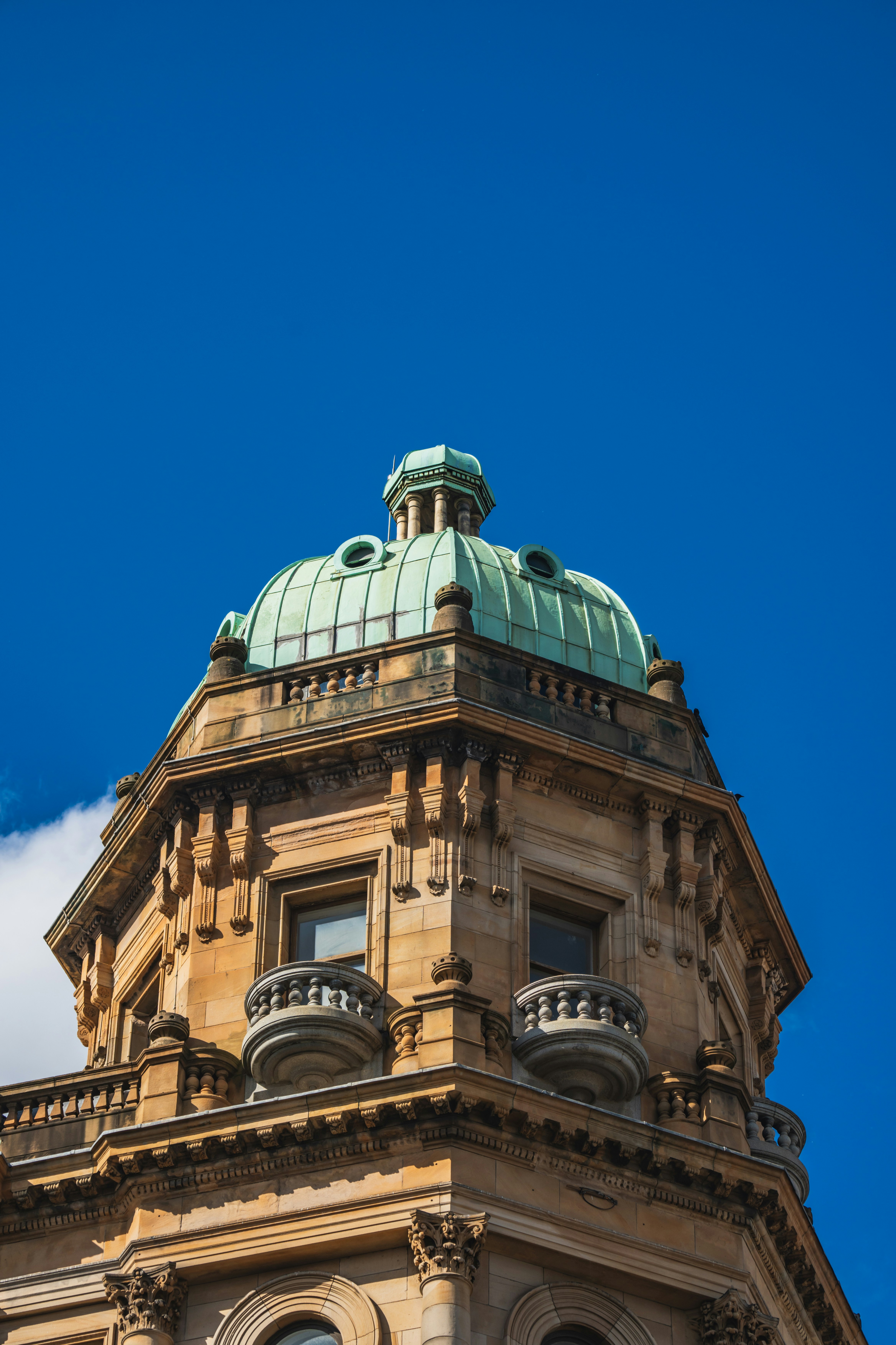 A tall building with a green dome on top photo – Free Glasgow Image on ...