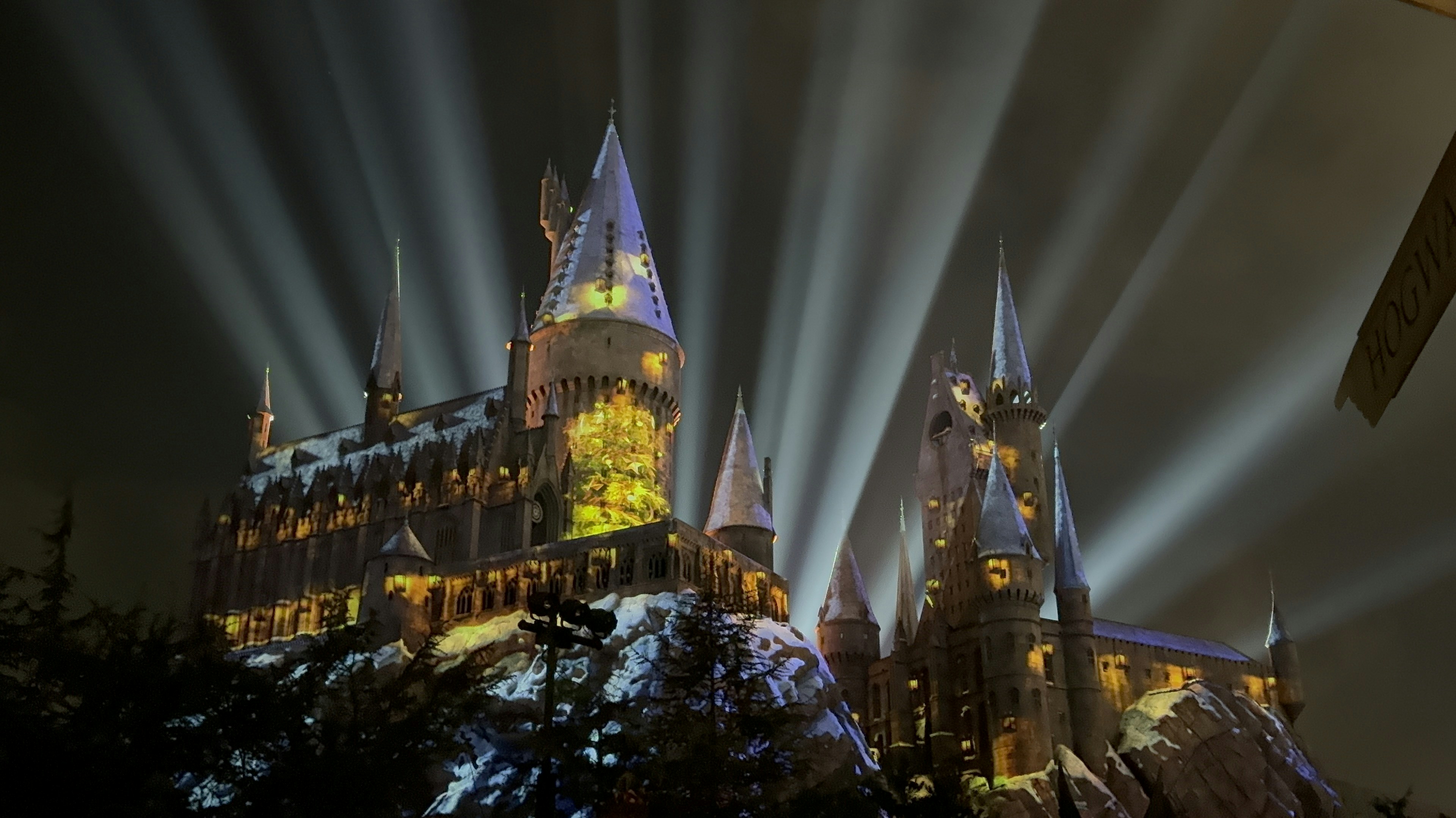 Enchanted Fortress Under Luminous Skies