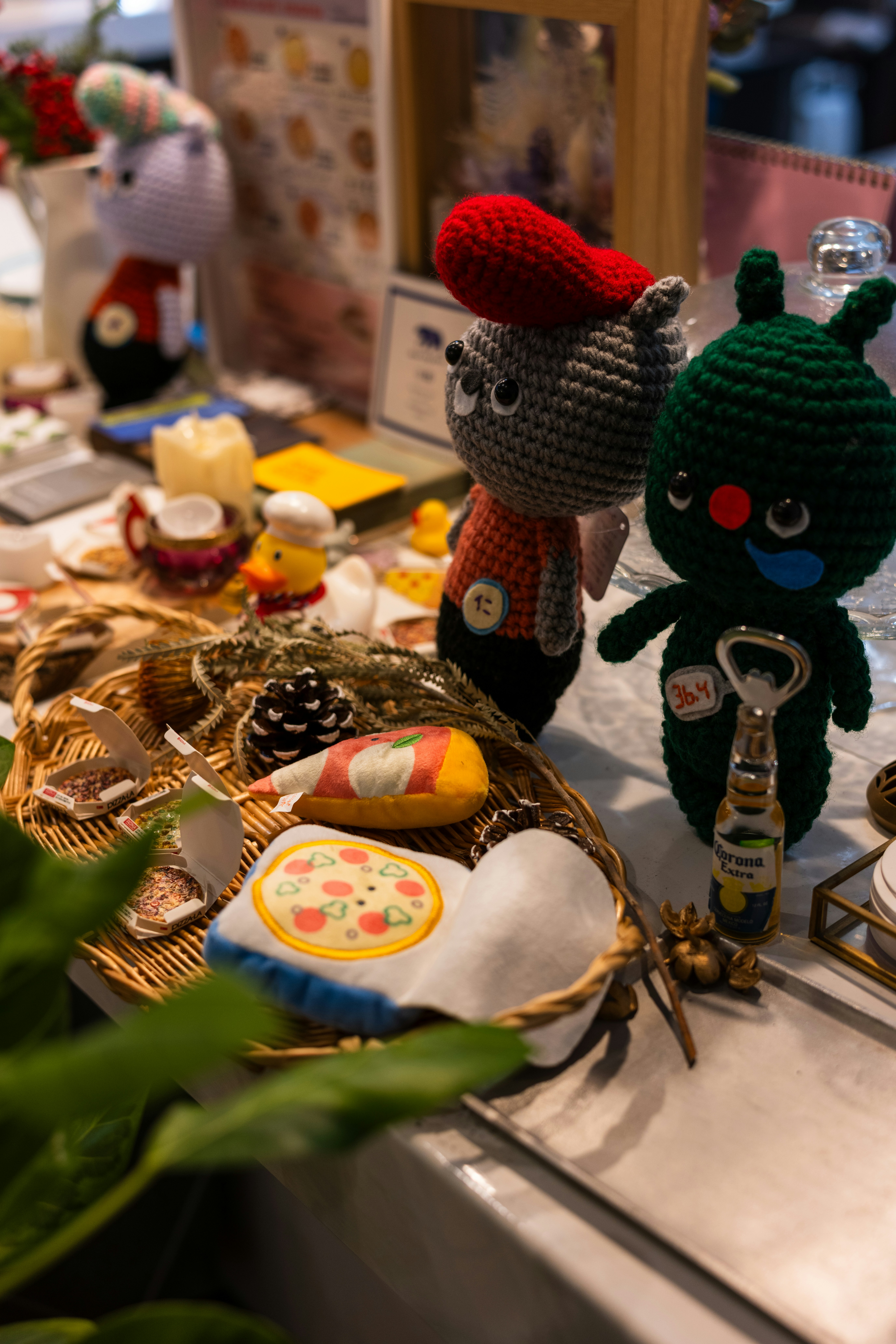 A bunch of stuffed animals sitting on a table photo – Free Human Image ...