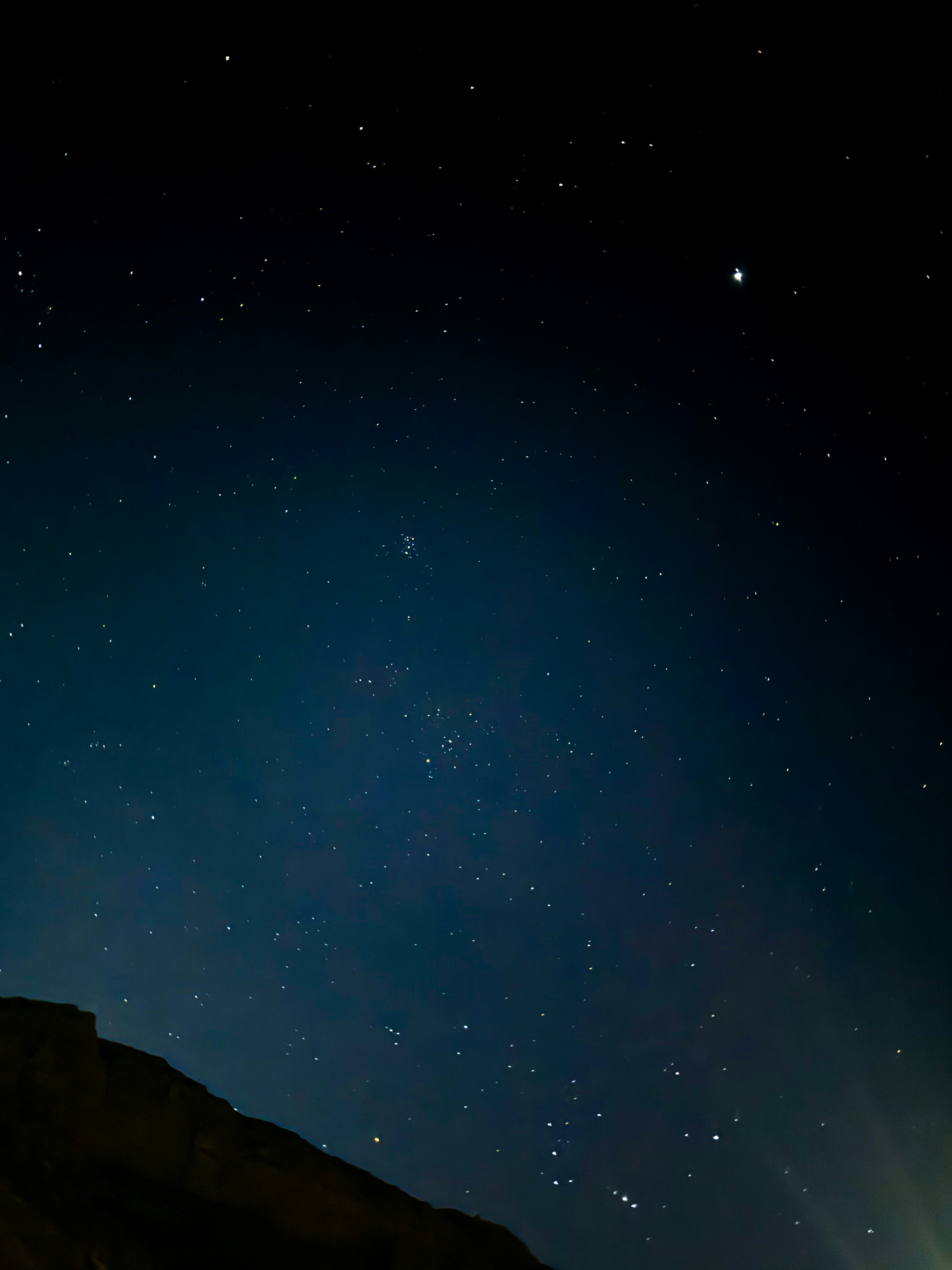 Starfield Over a Silent Horizon