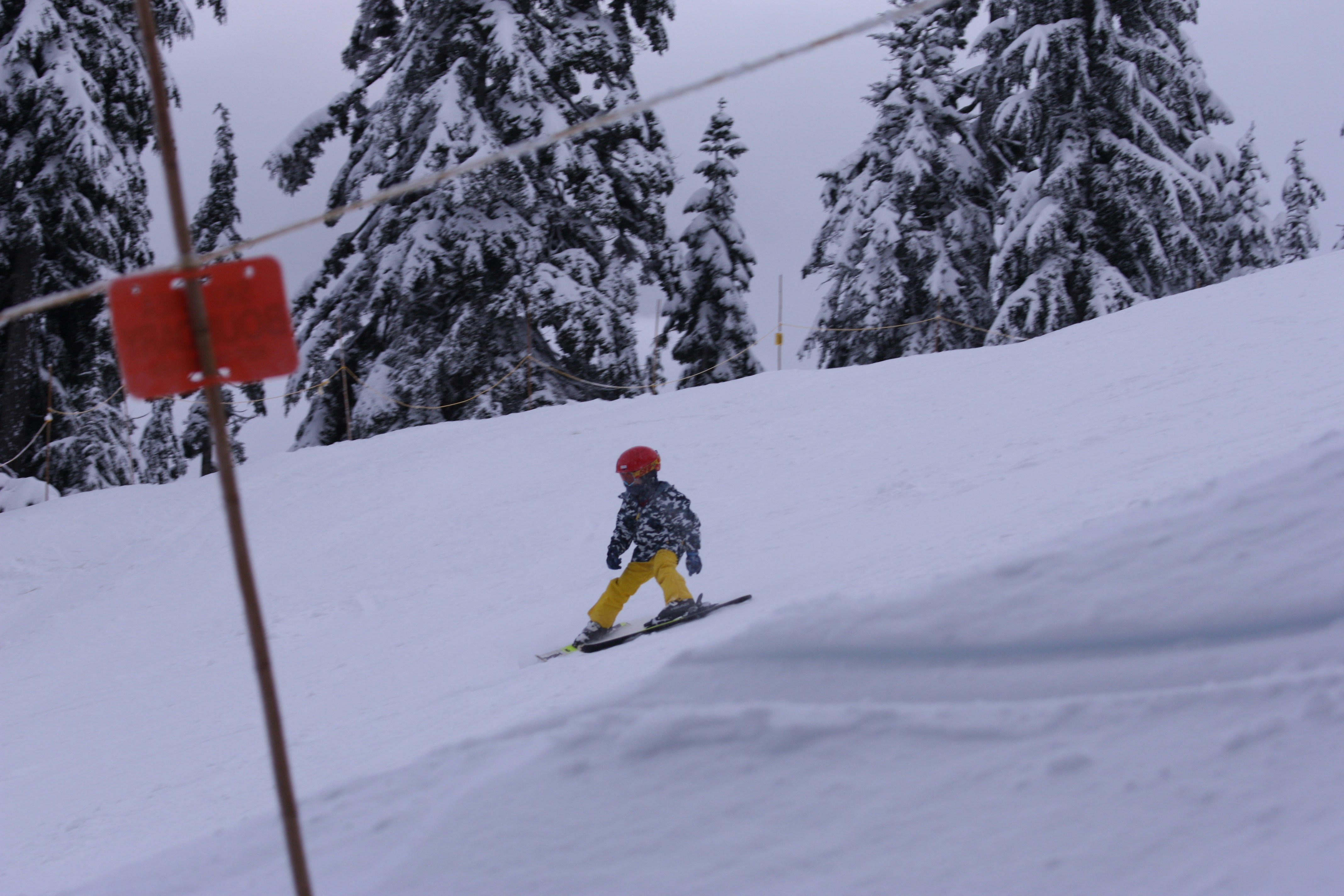 A person riding skis down a snow covered slope photo – Free Human Image ...