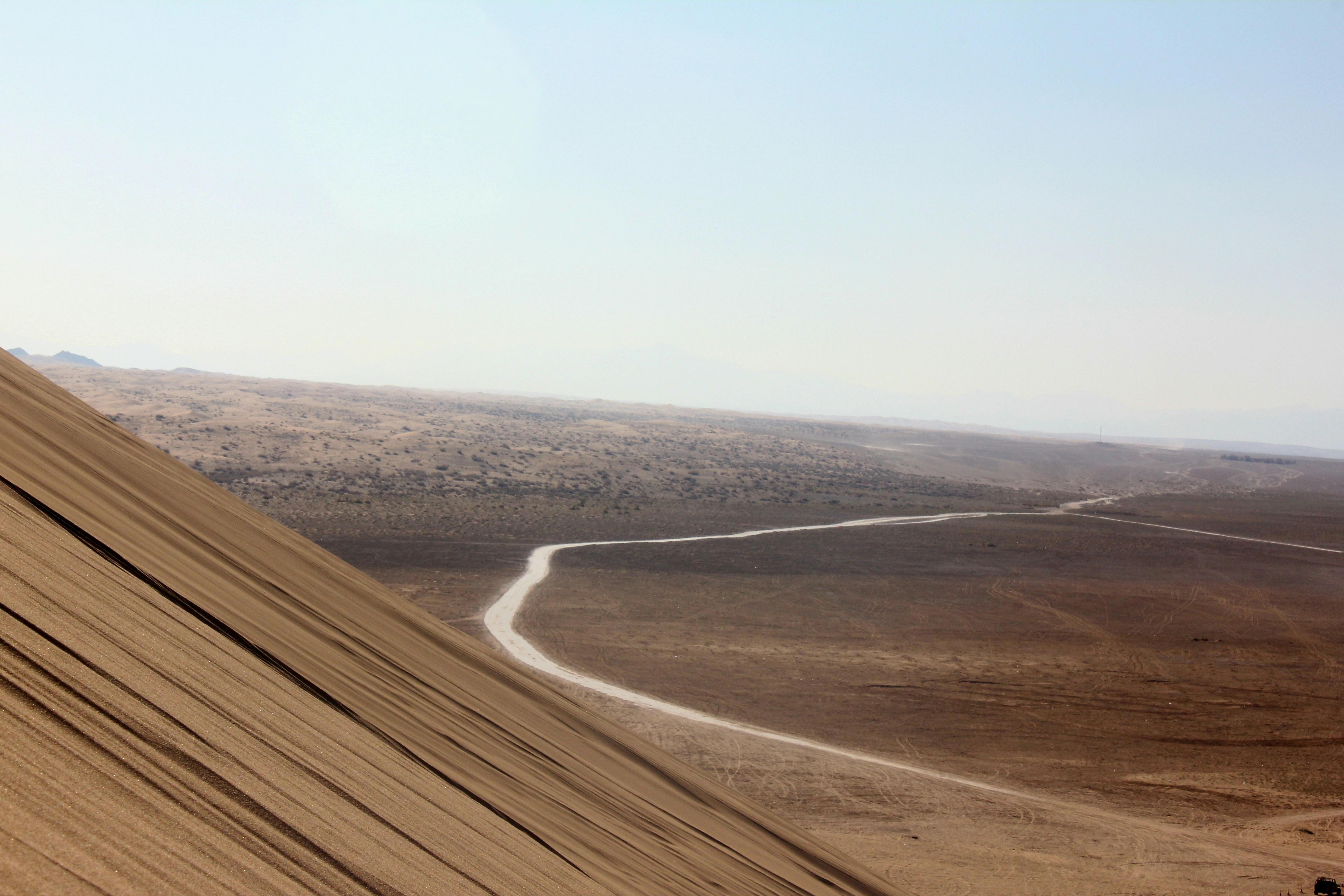Desert Slope and Meandering Road