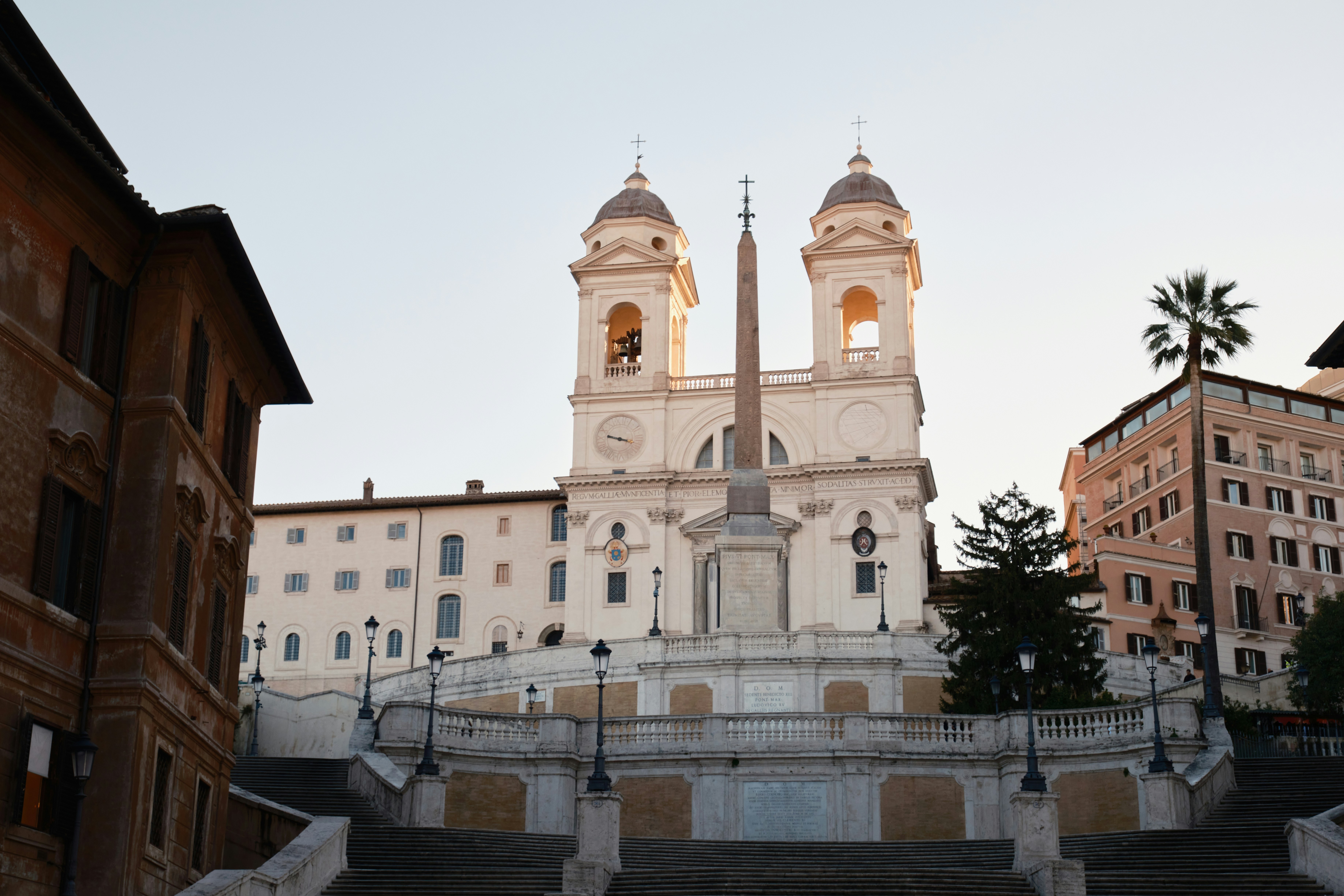 A church with a steeple and two bell towers photo – Free Rome Image on ...
