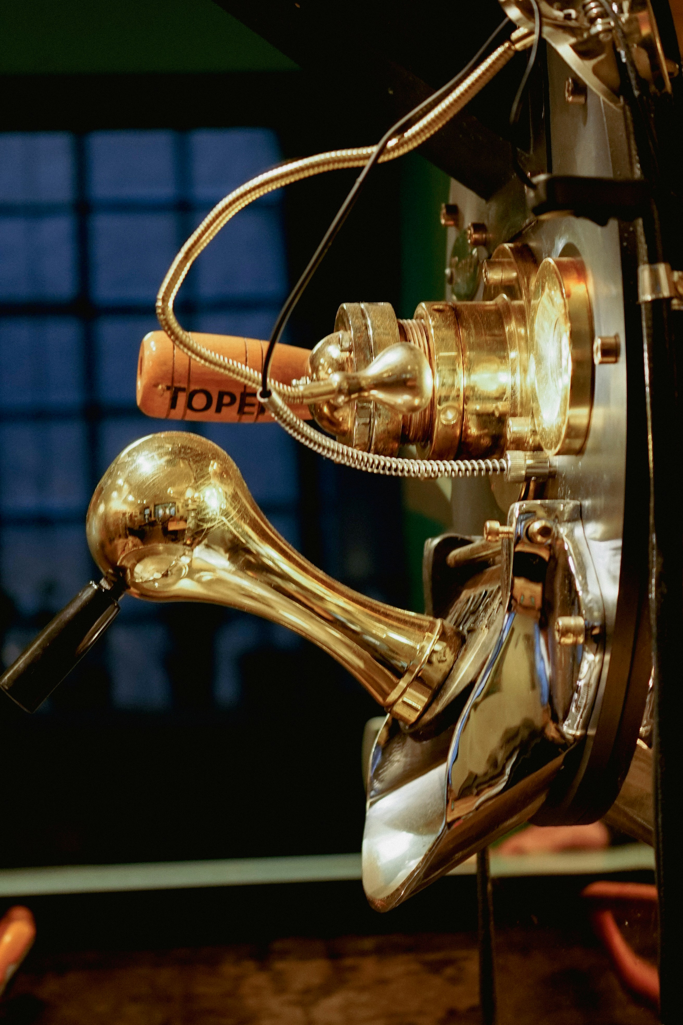 Polished Brass in Focus: A Close-Up on Vintage Studio Hardware