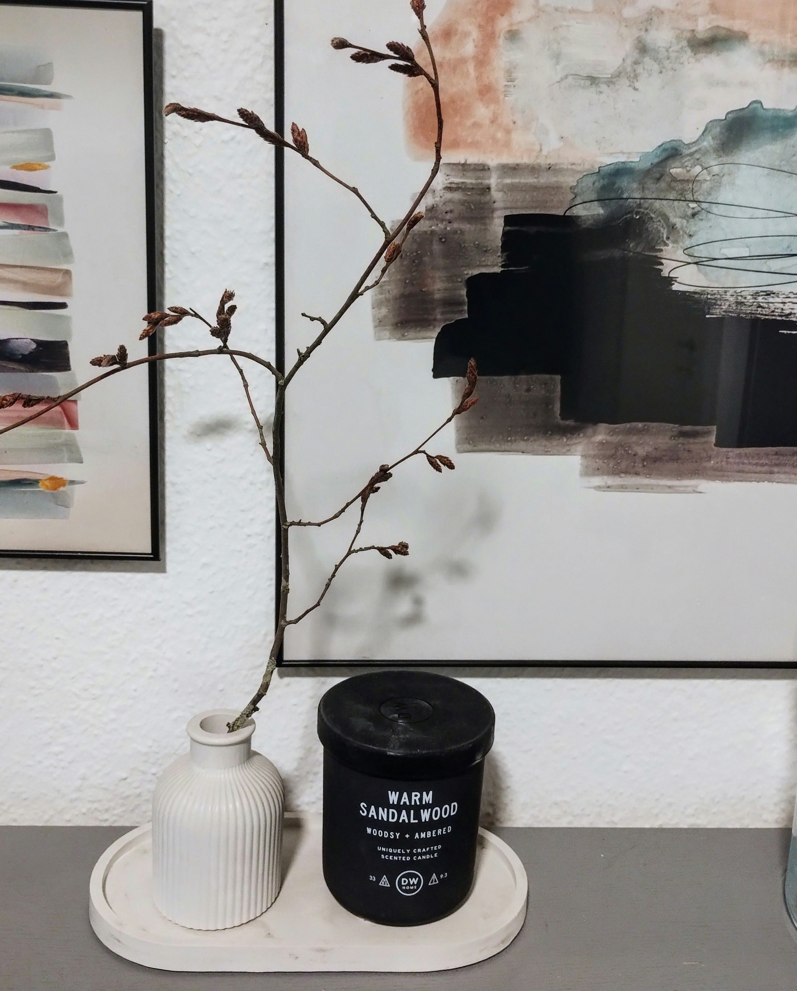 Candle concrete vase decoration