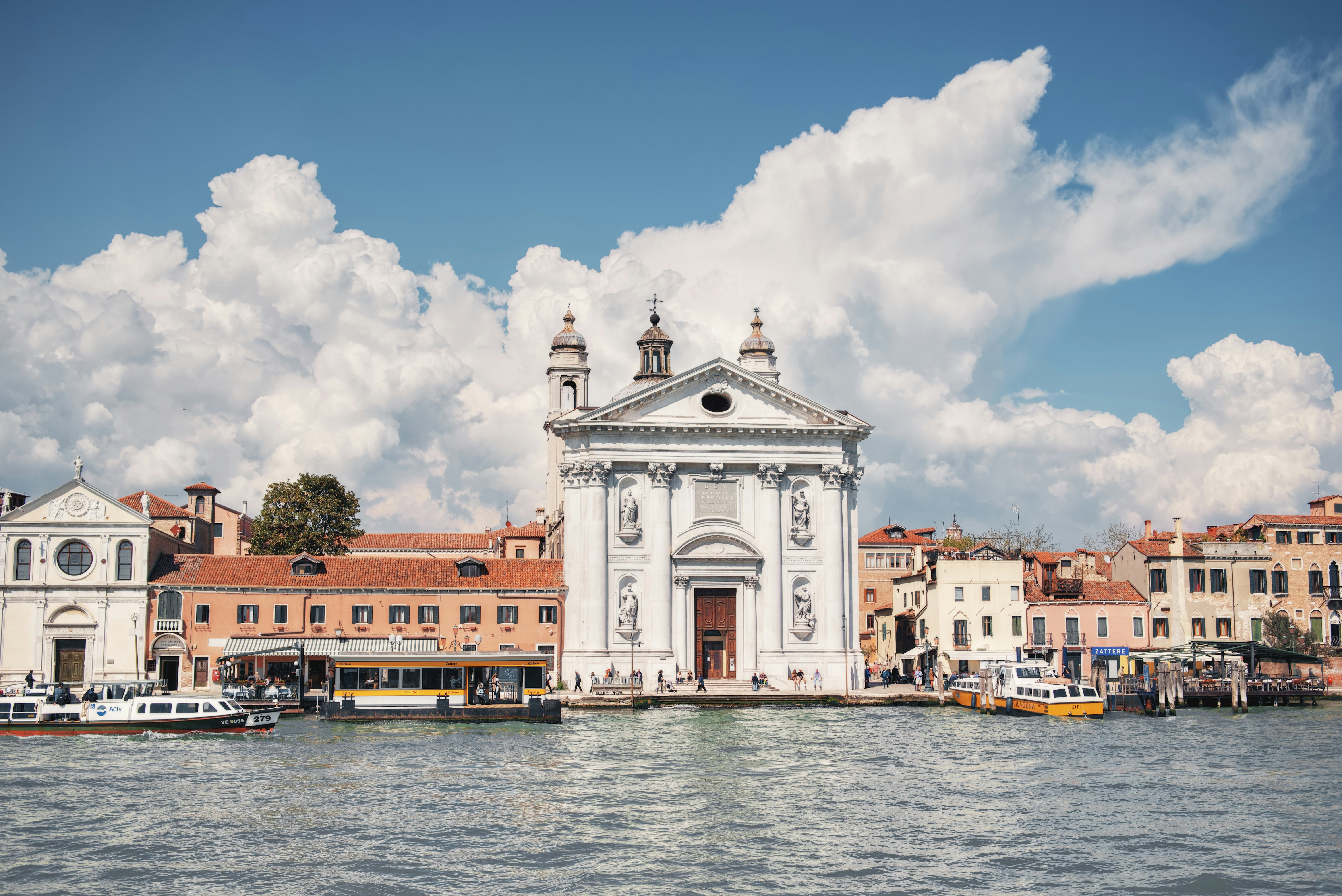 Sunlit Venetian Facade on the Grand Canal