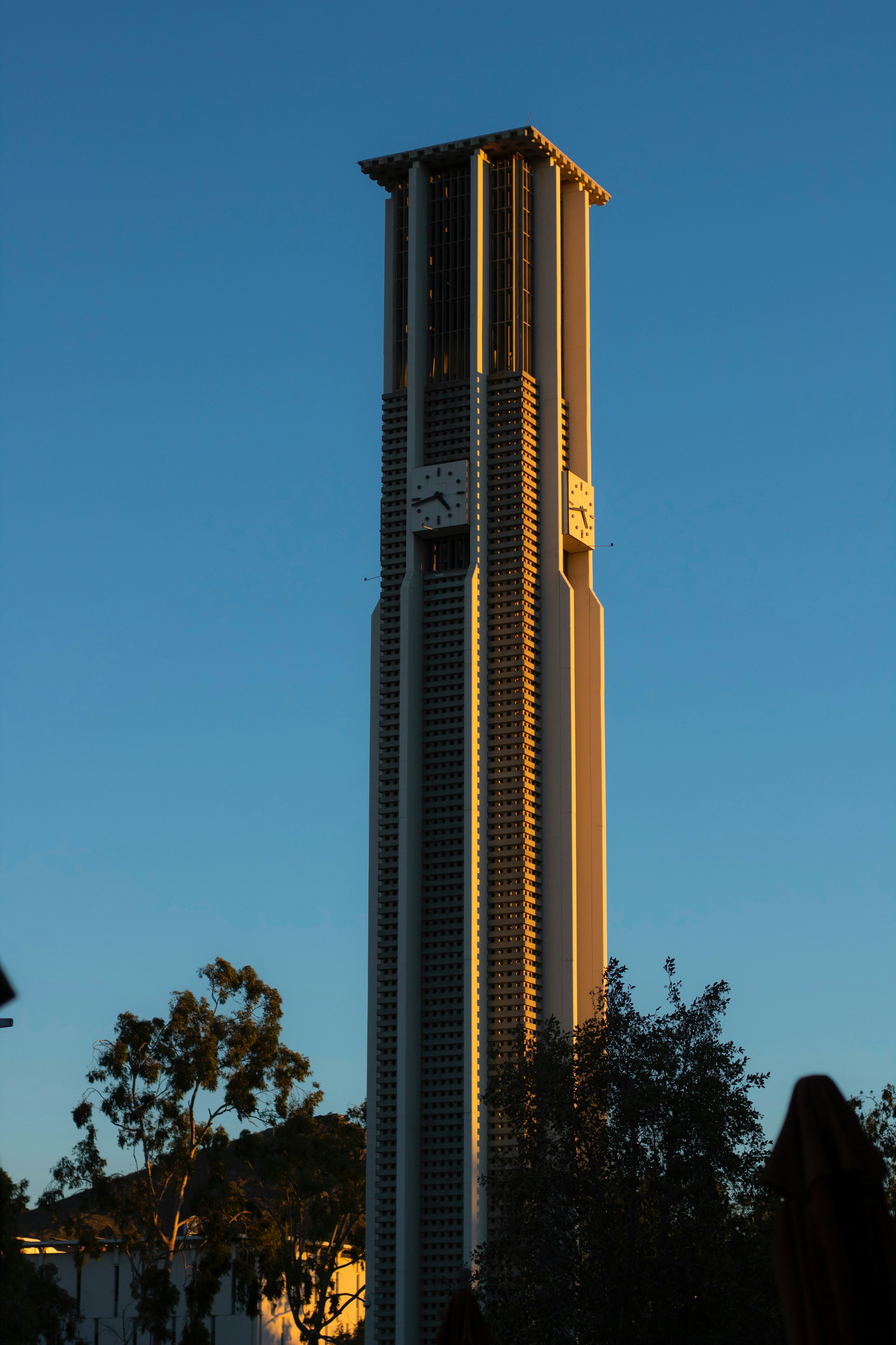 Gilded Spire Against a Sapphire Sky