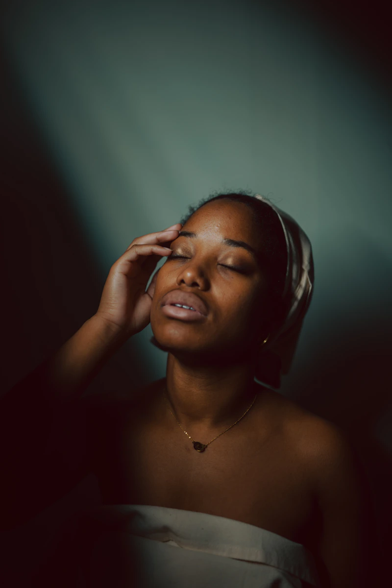 Velvet Echo: A Quiet Moment in Soft Studio Light