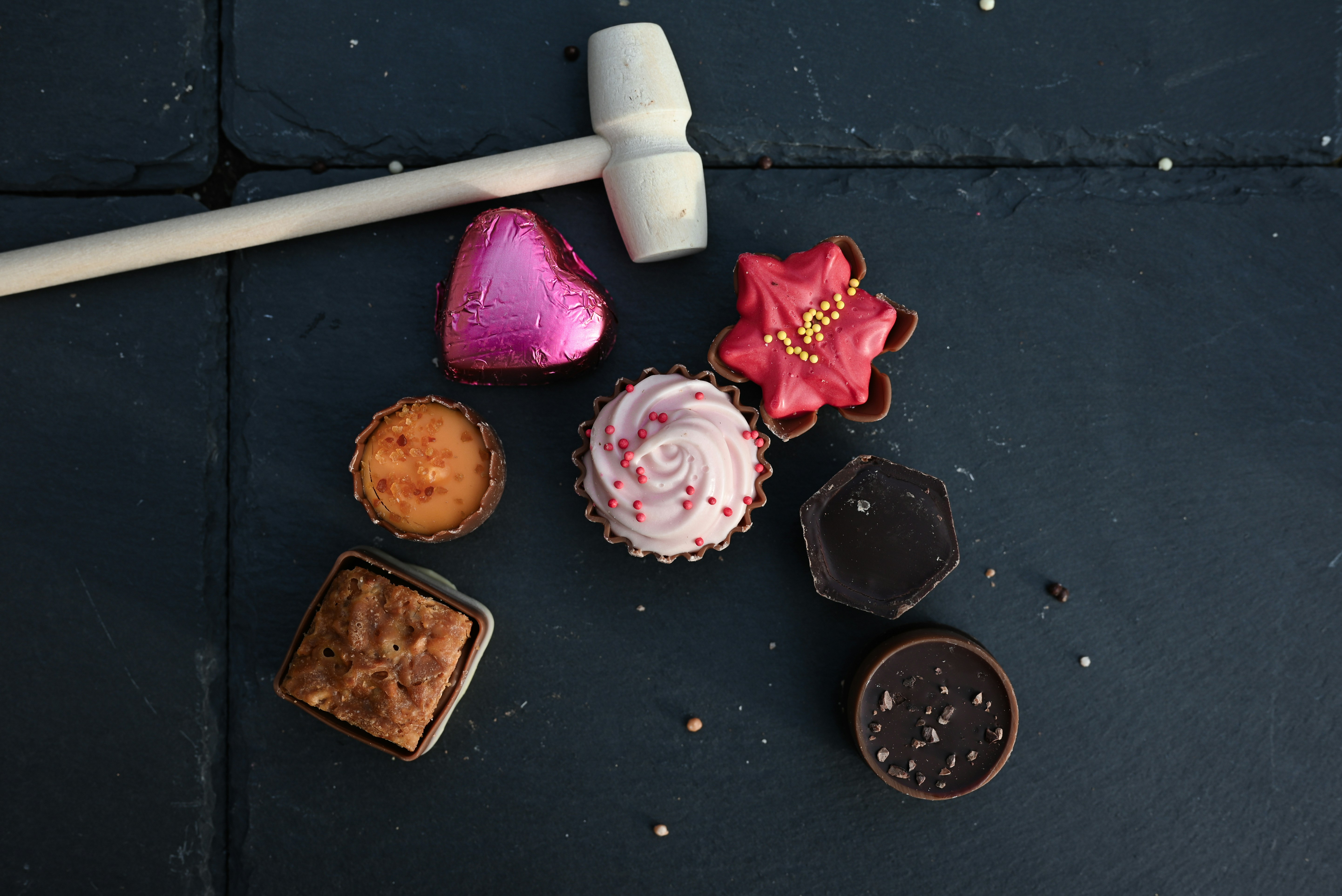 Candy Constellation on a Dark Slate
