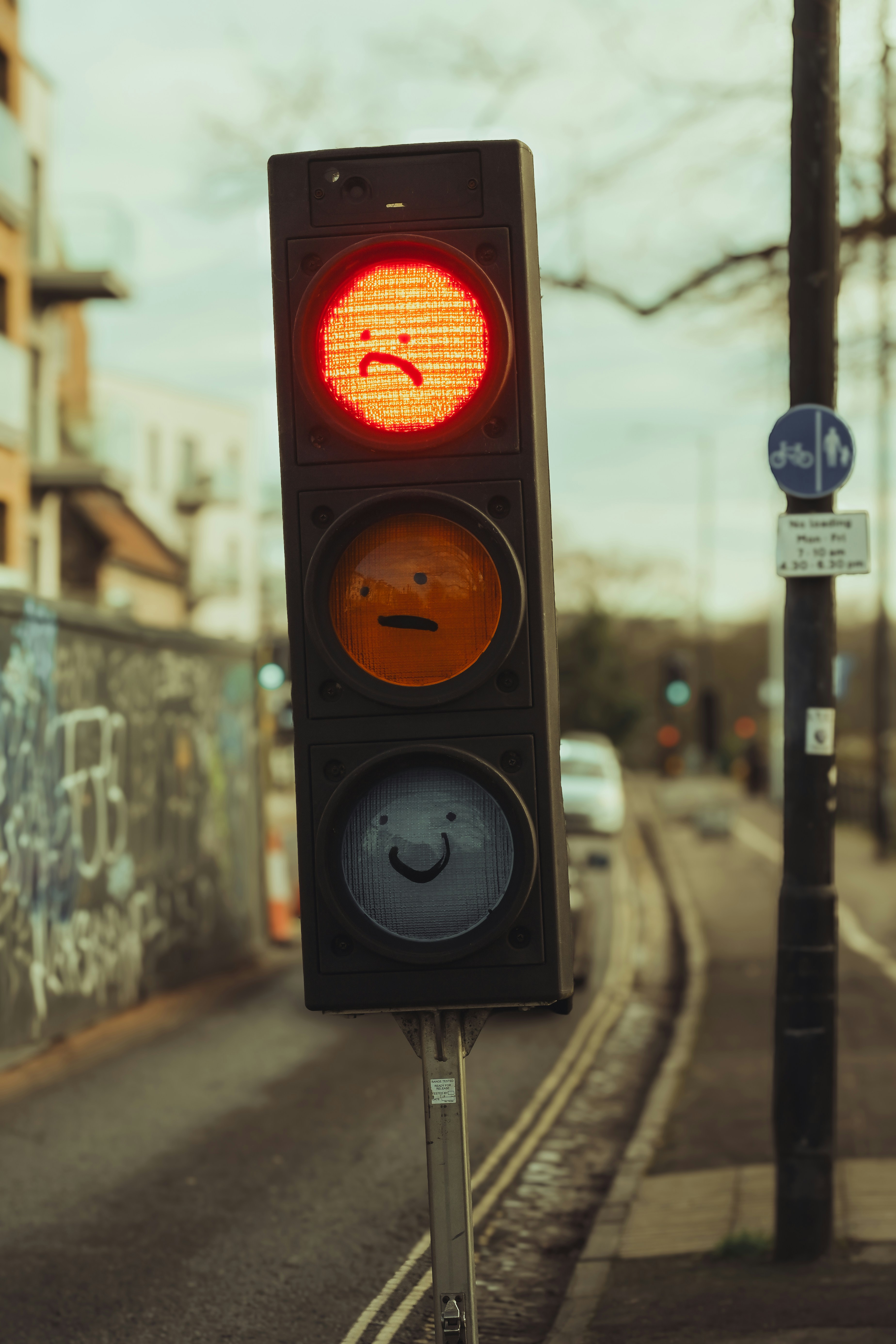sad stop light