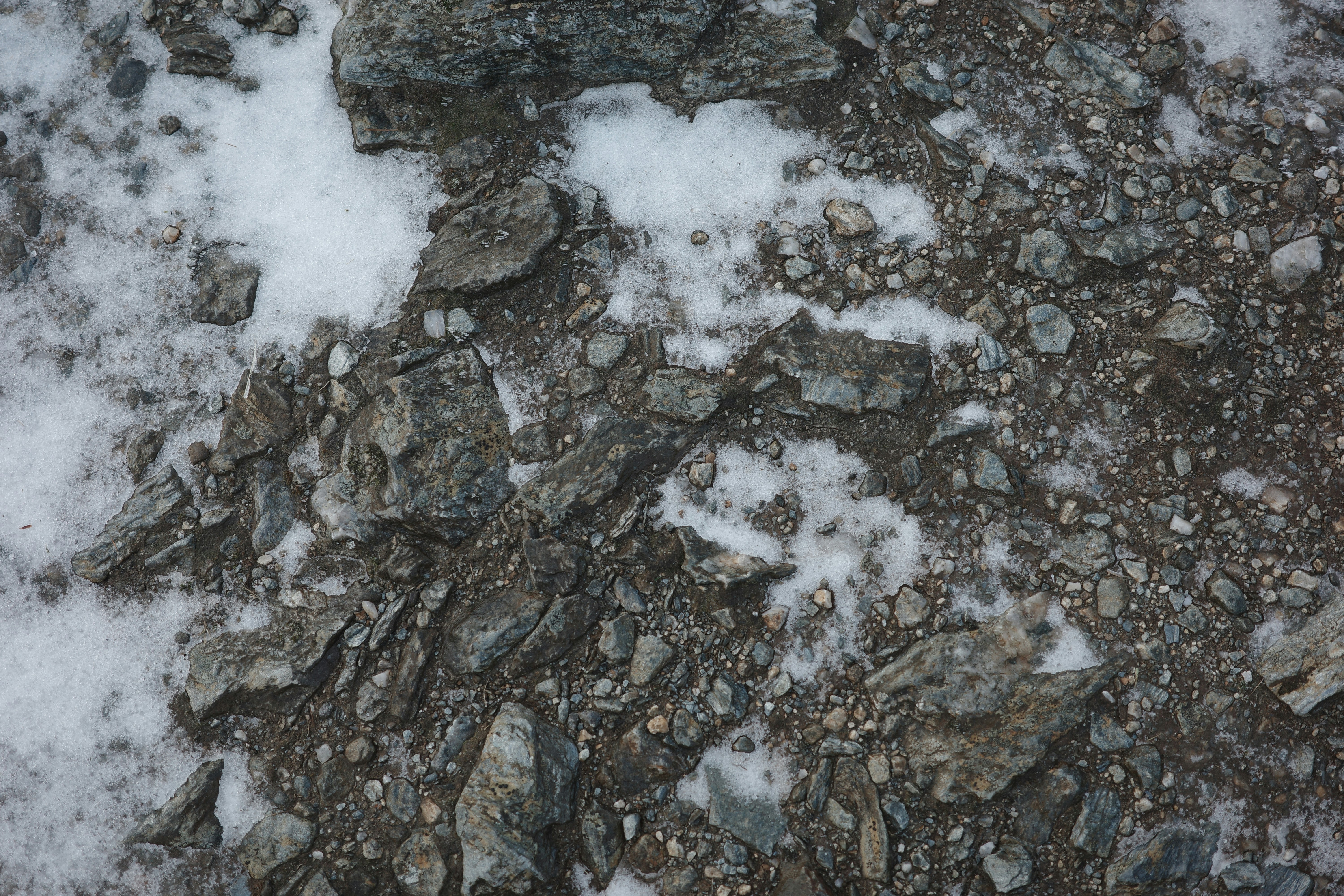 A bunch of rocks and snow on the ground photo – Free Snow Image on Unsplash