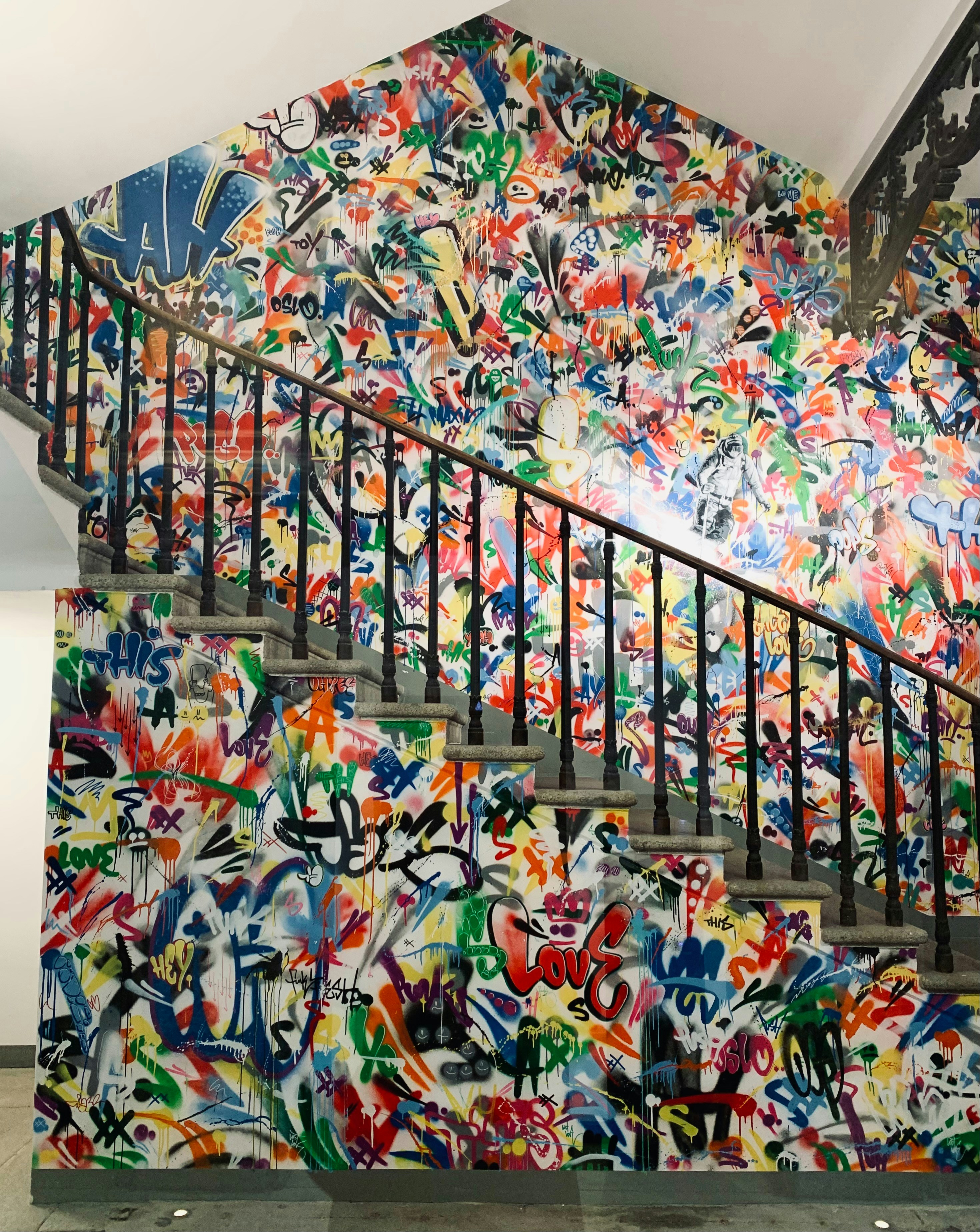 A stair case with graffiti painted on it photo – Free Graffiti Image on ...
