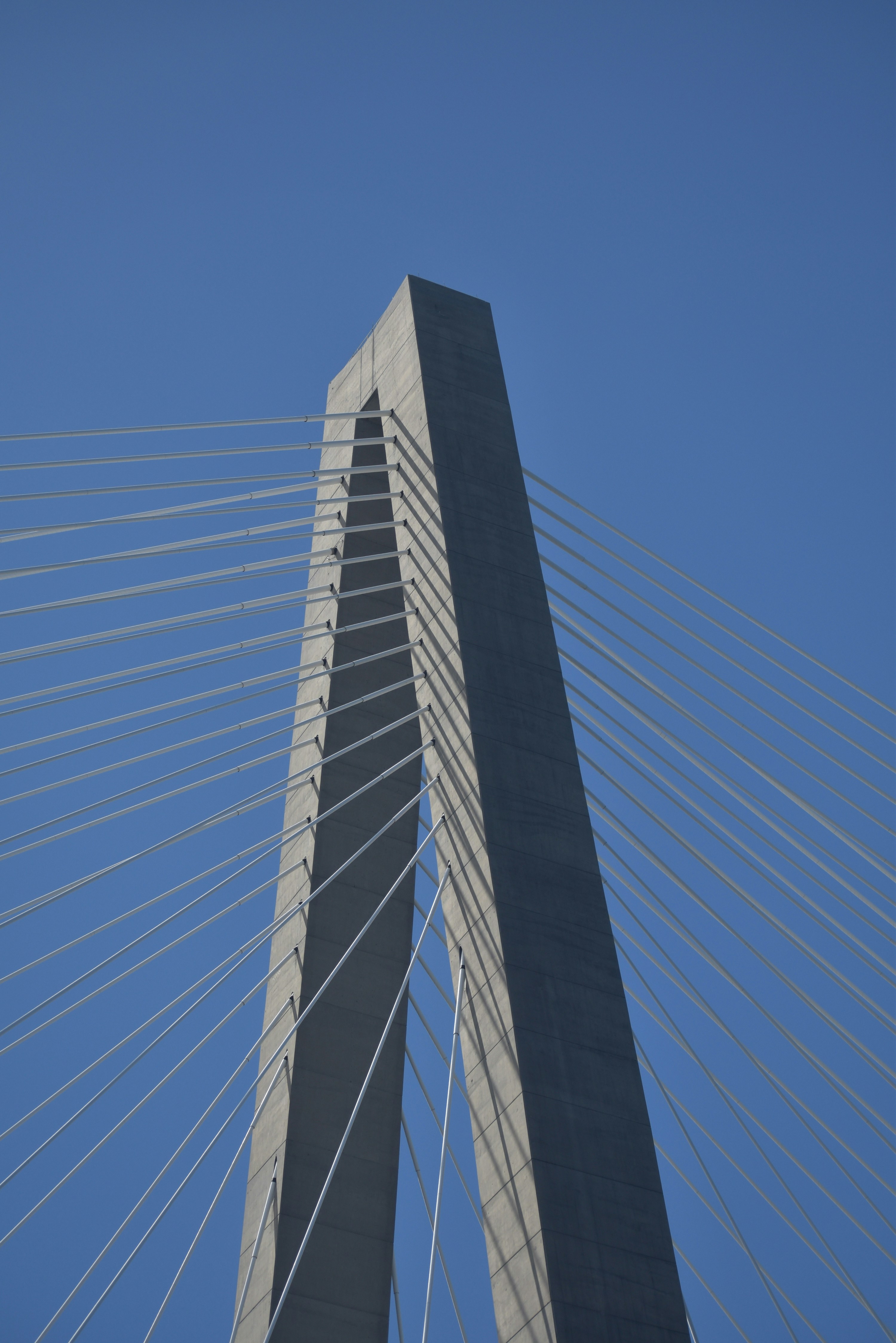 A very tall bridge with a very tall tower photo – Free Wallpaper for ...