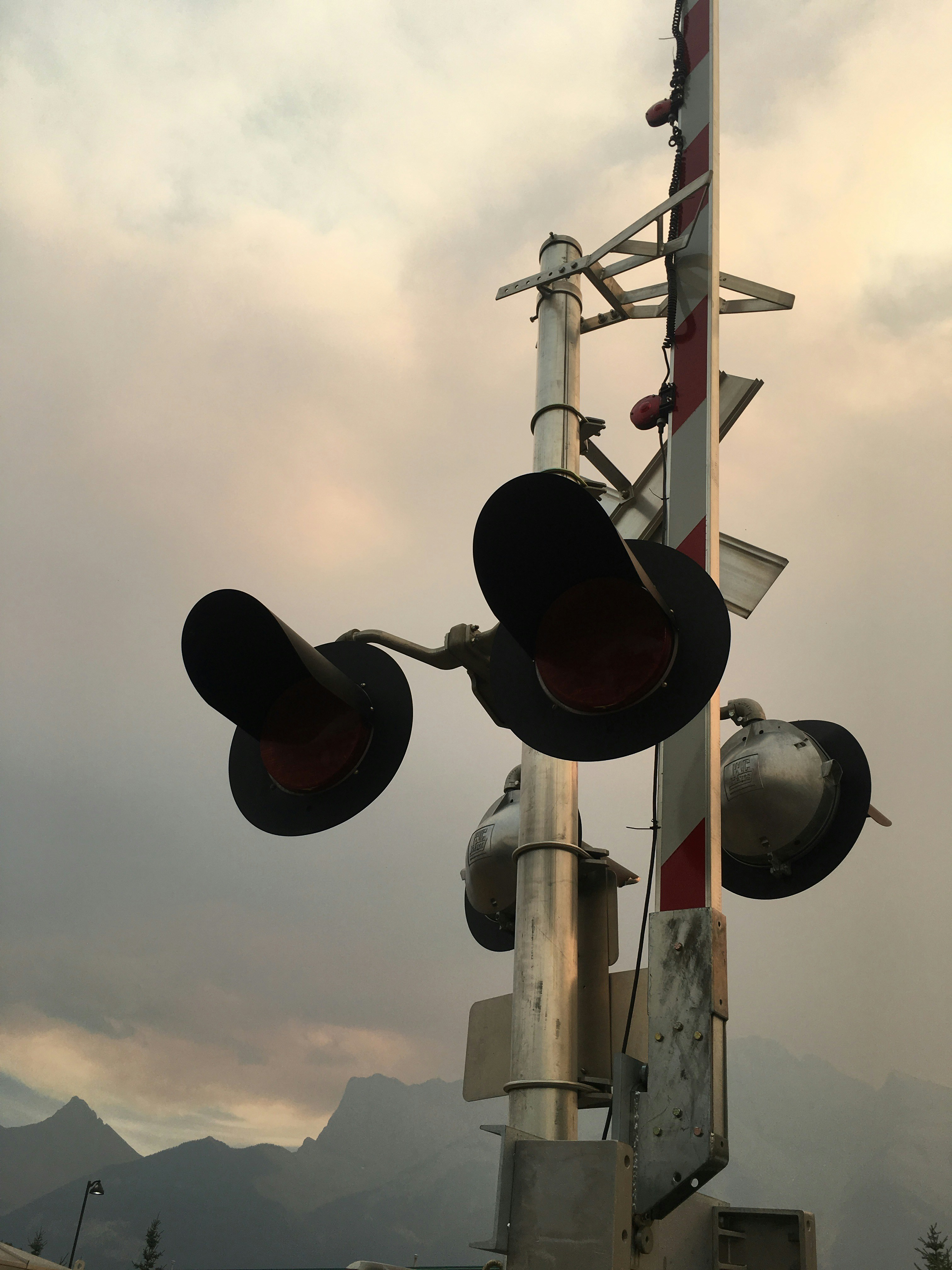 Train Lights on Foggy Day