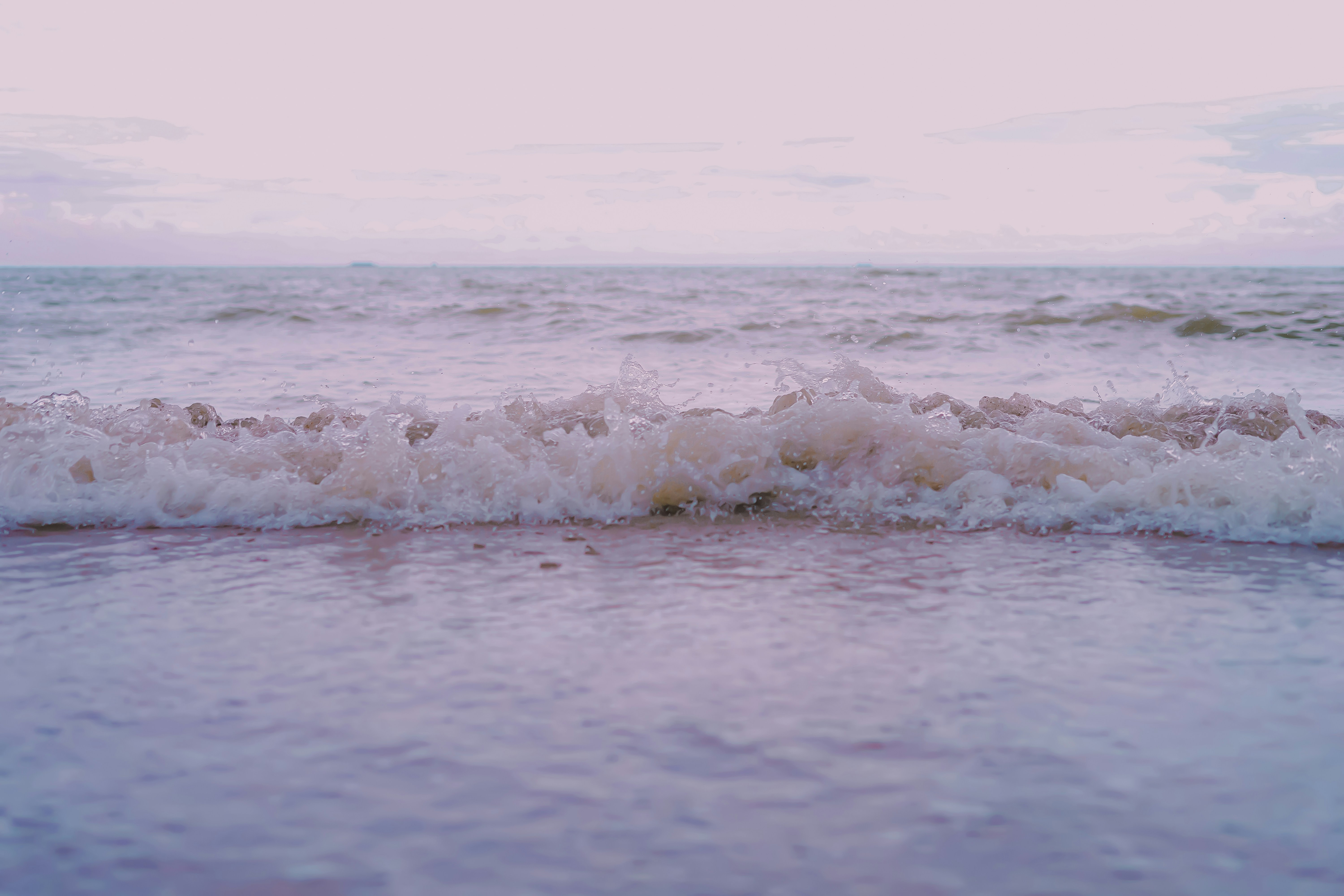 Calm Wave at the Beach