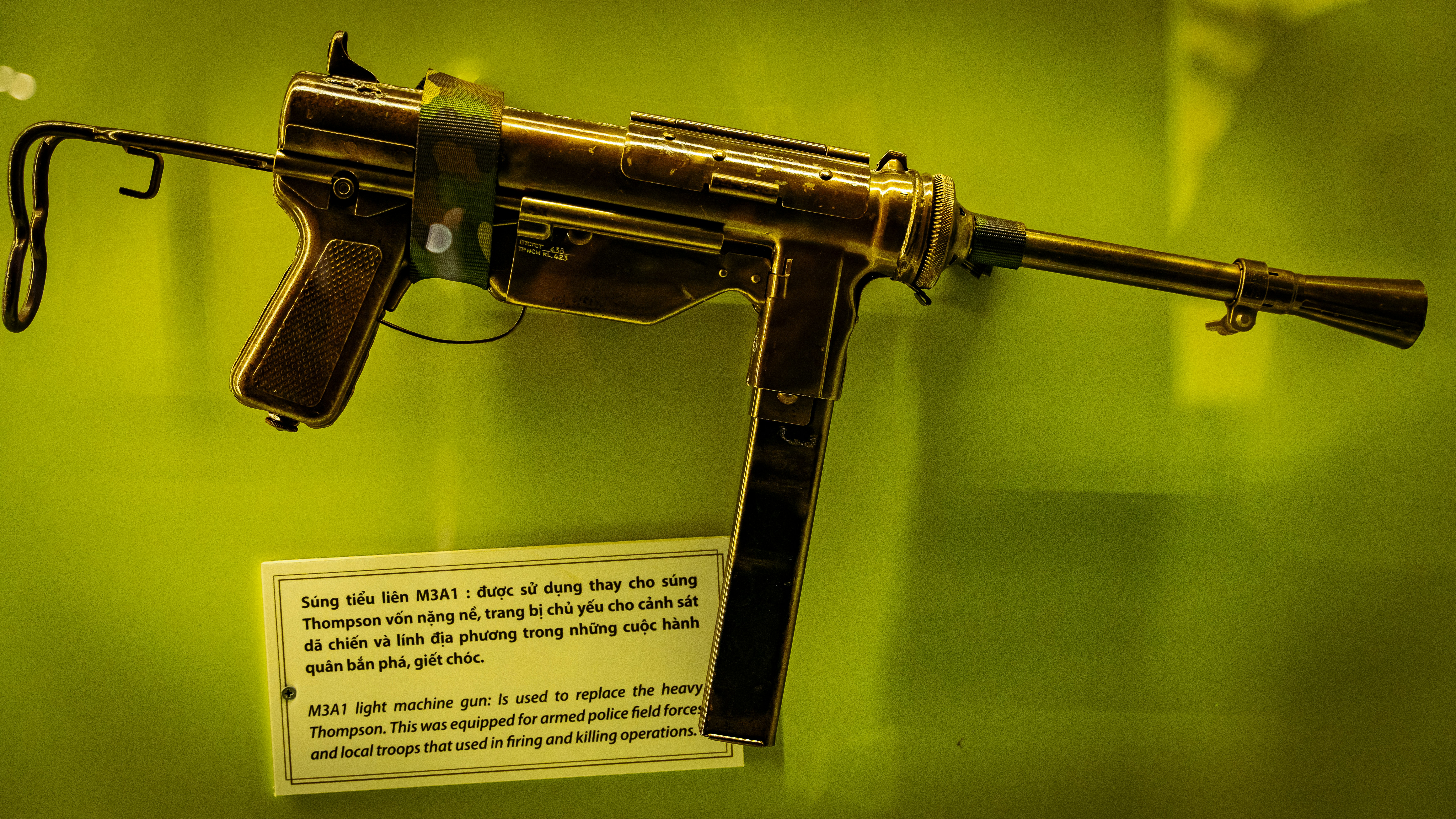 A replica of a gun on display in a museum photo – Free Gun Image on ...