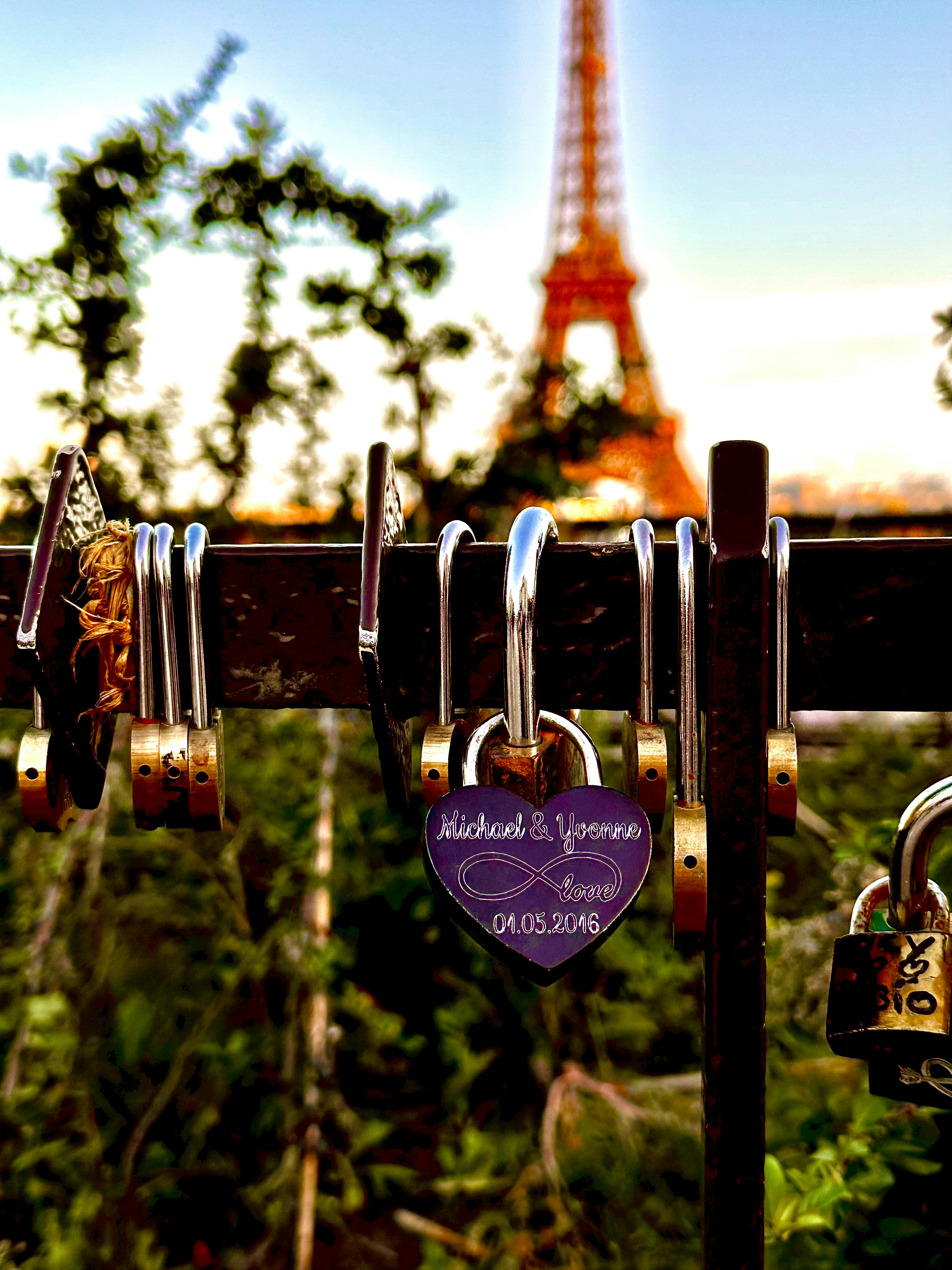 Locks of Love Beneath the Parisian Sky
