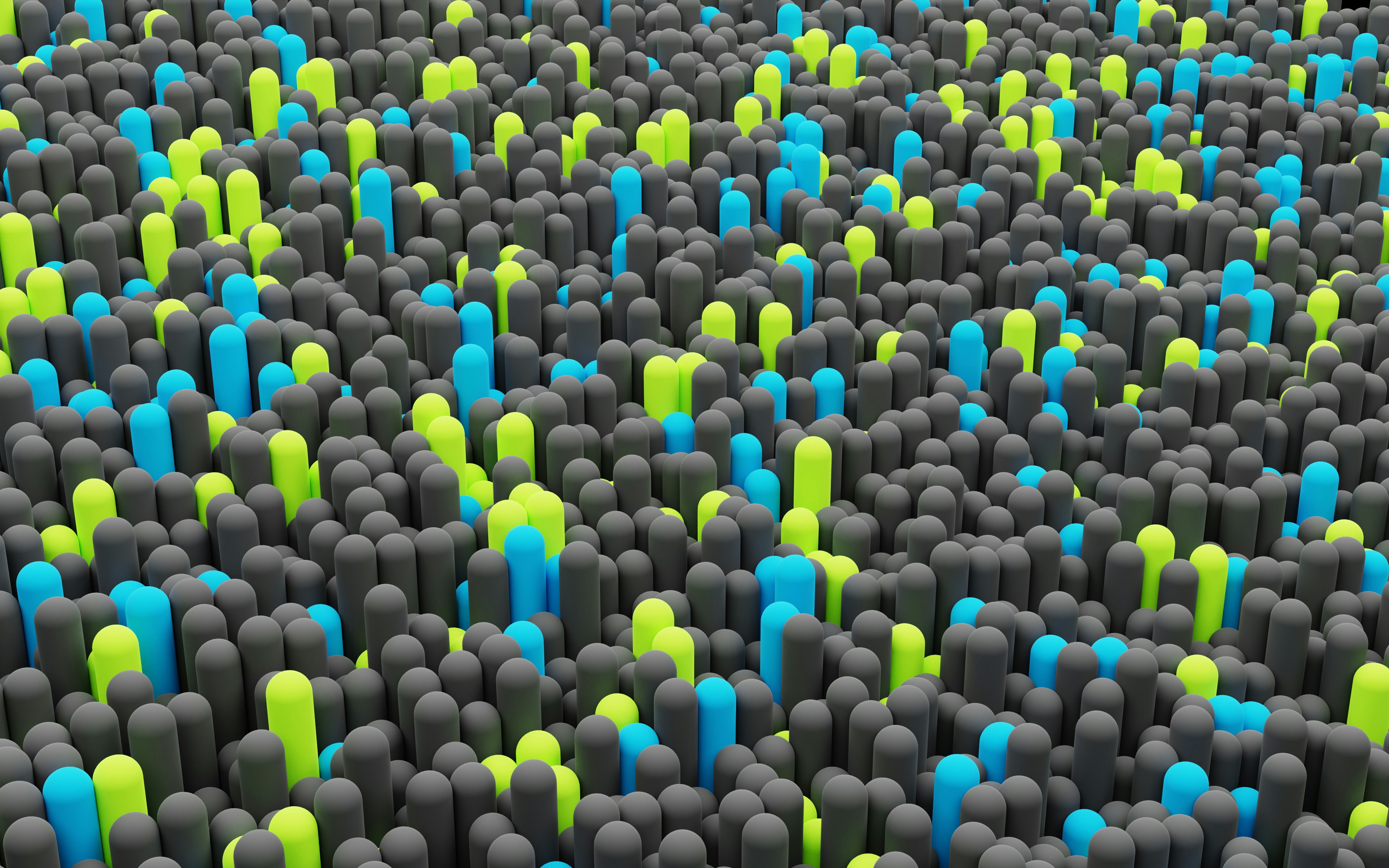 A large group of blue and green people photo – Free Abstract art Image ...