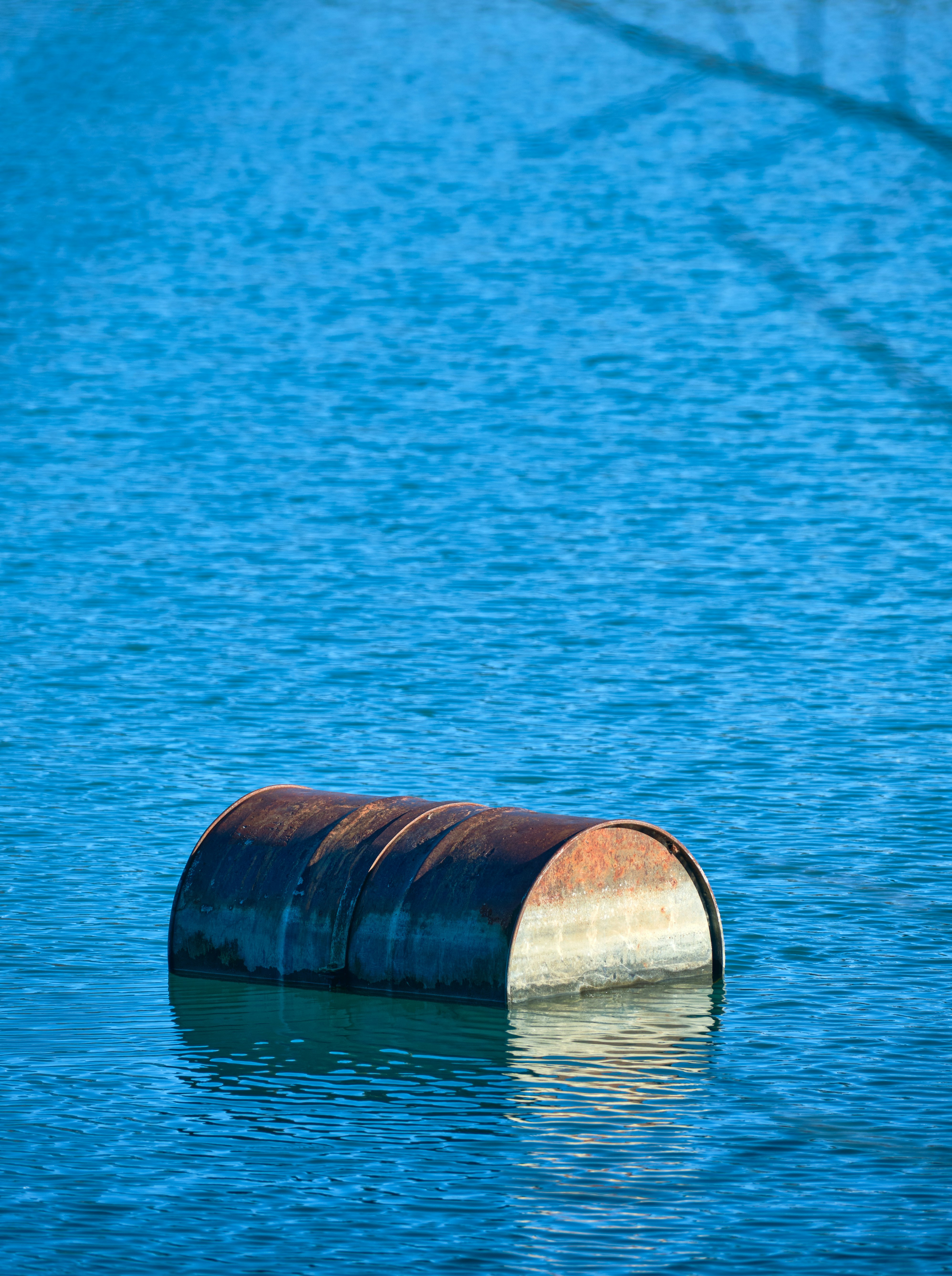 Azure Silence with a Rusted Sentinel