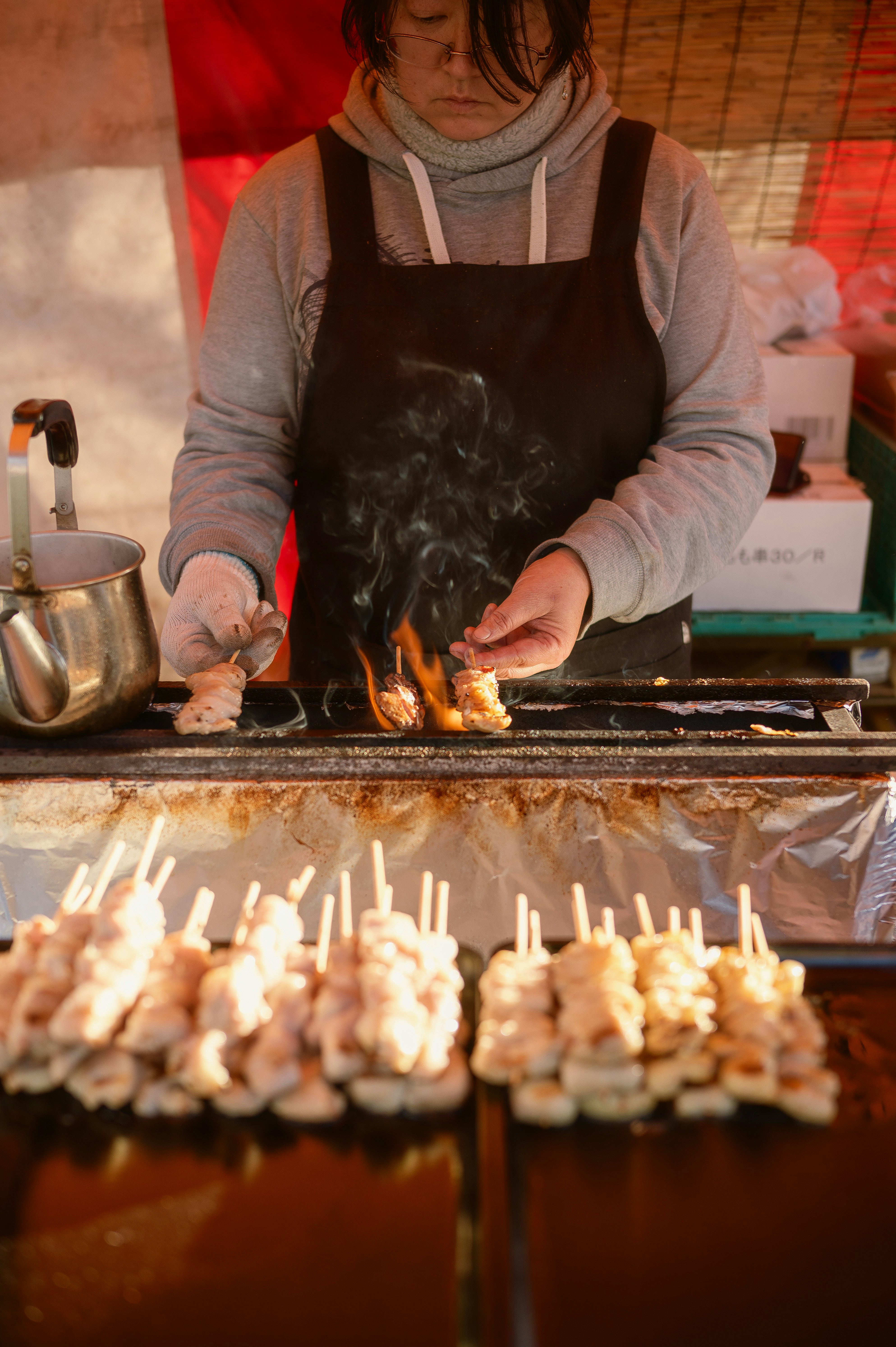 Japanese Chicken BBQ 𖤥 Bentendo in Ueno, Taito City