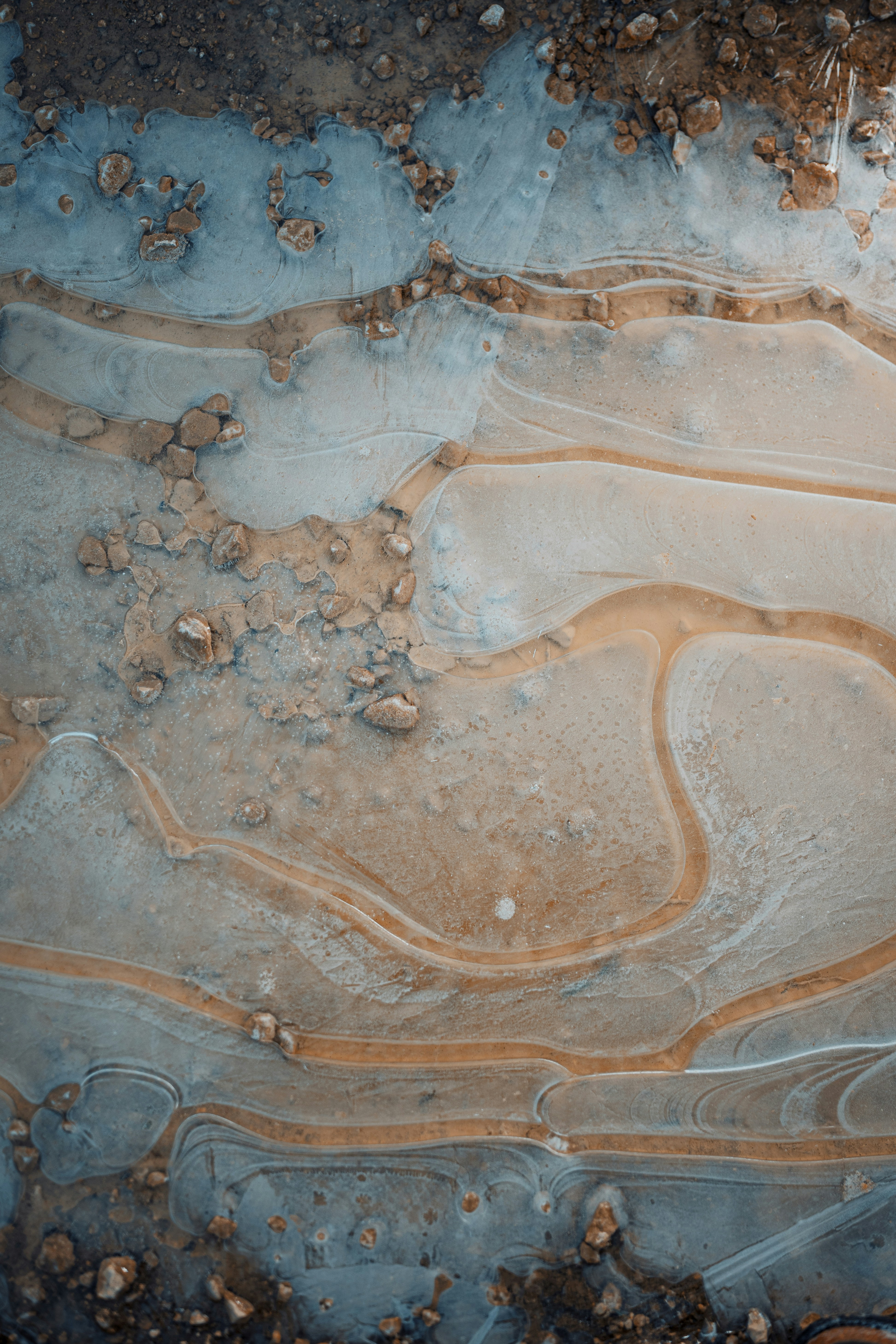 An aerial view of a barren area with rocks and dirt photo – Free ...