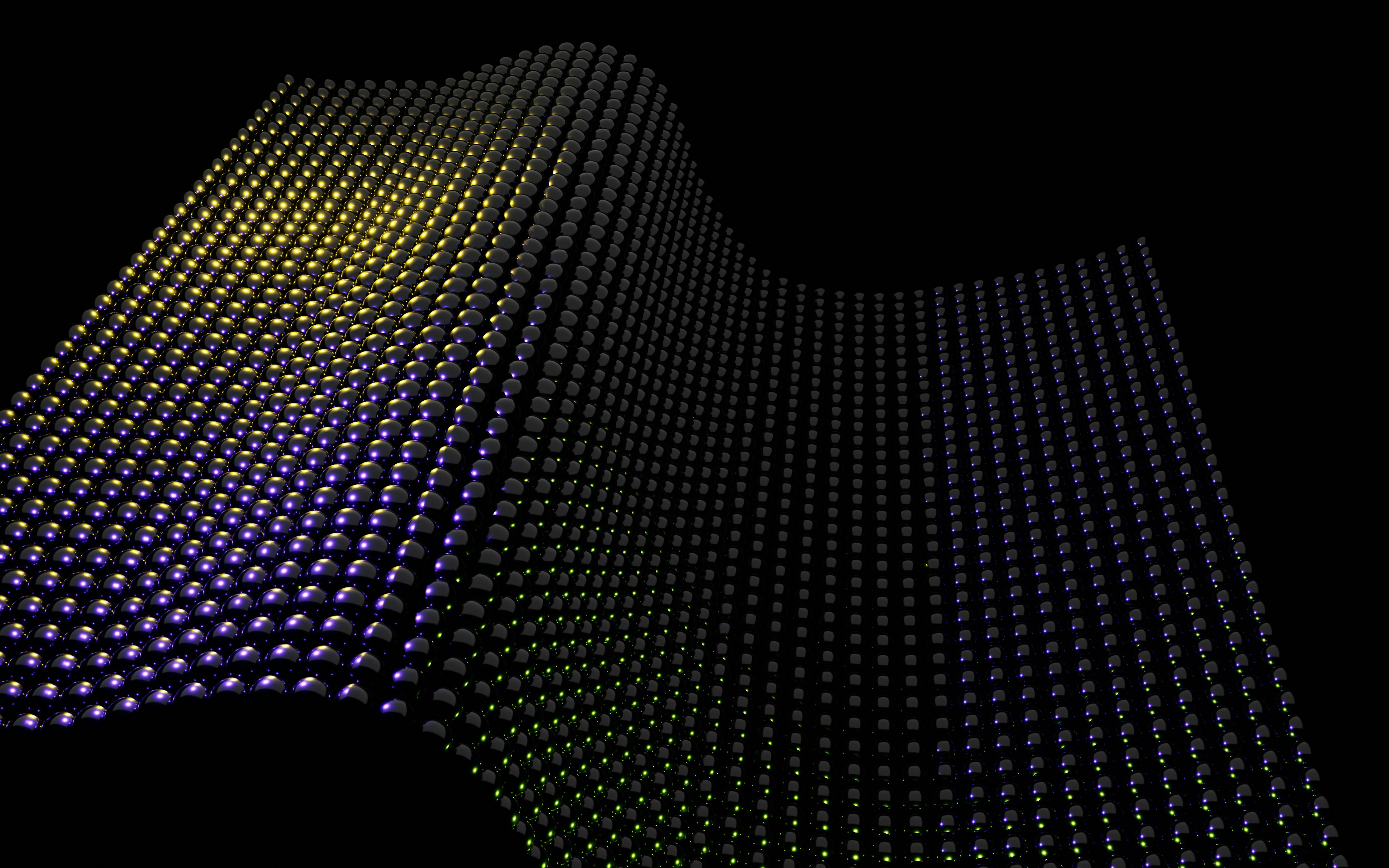 An abstract image of a black background with blue and yellow dots photo ...