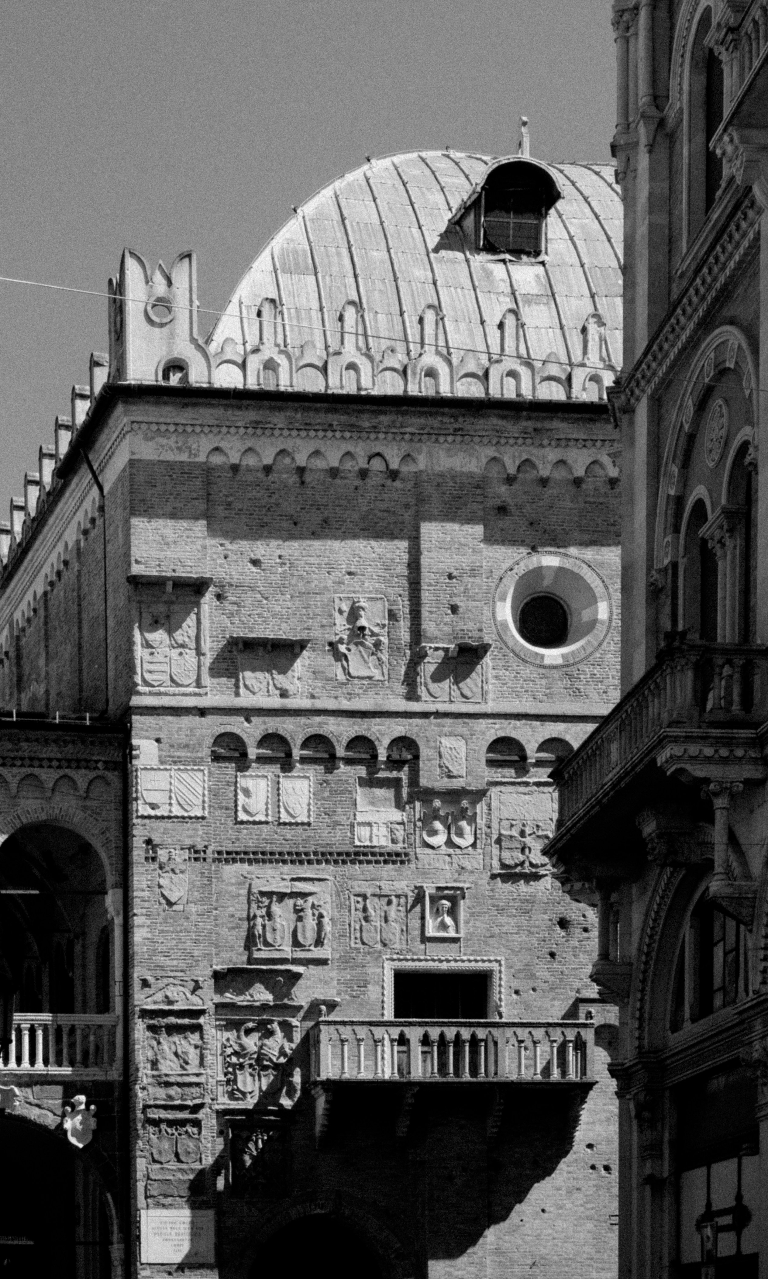 Stone Facade Whispers: A Sliver of Architecture and Time