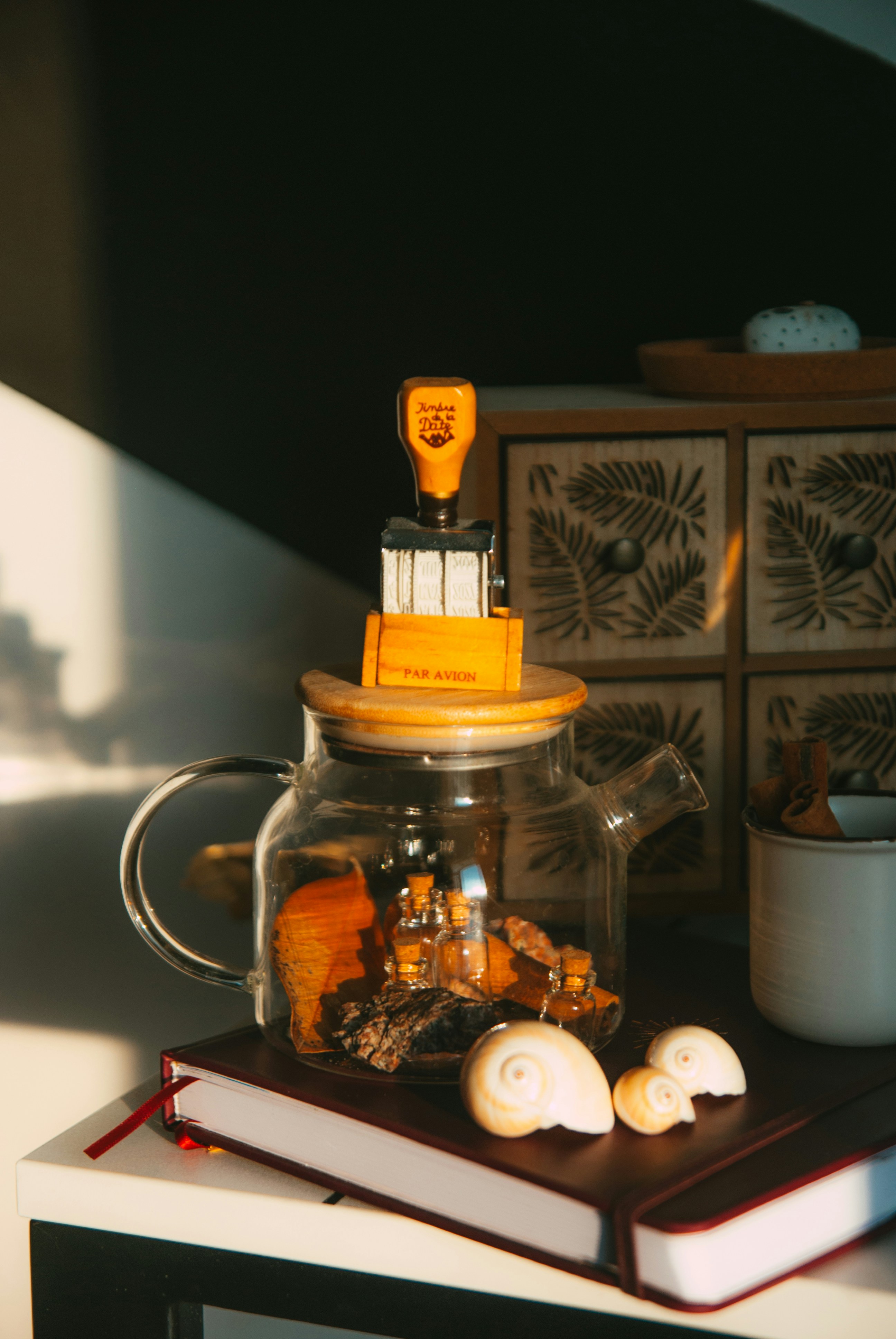 Morning Ritual in Glass and Wood