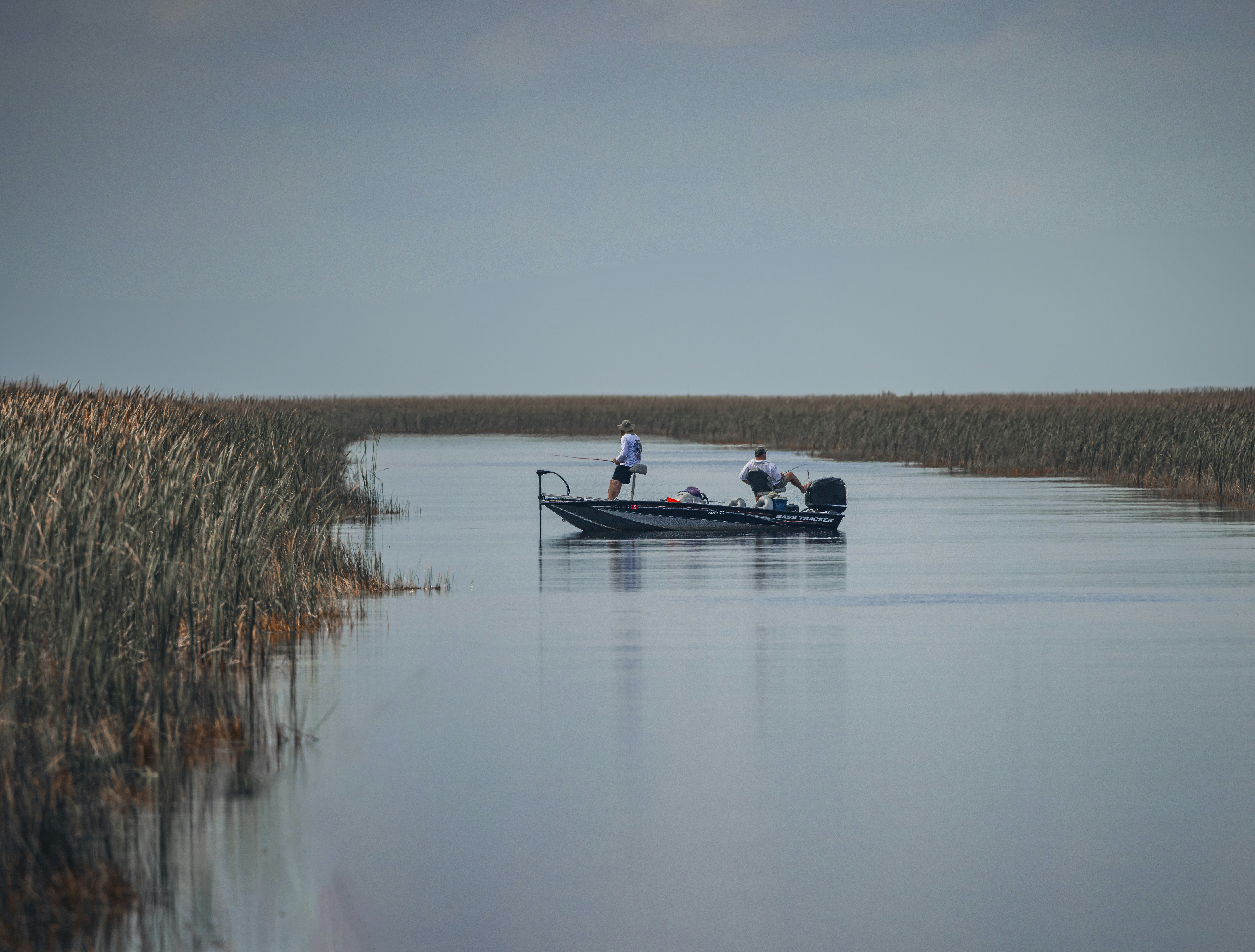 Drift Through the Reeds: A Marsh Channel’s Quiet Boat Ride