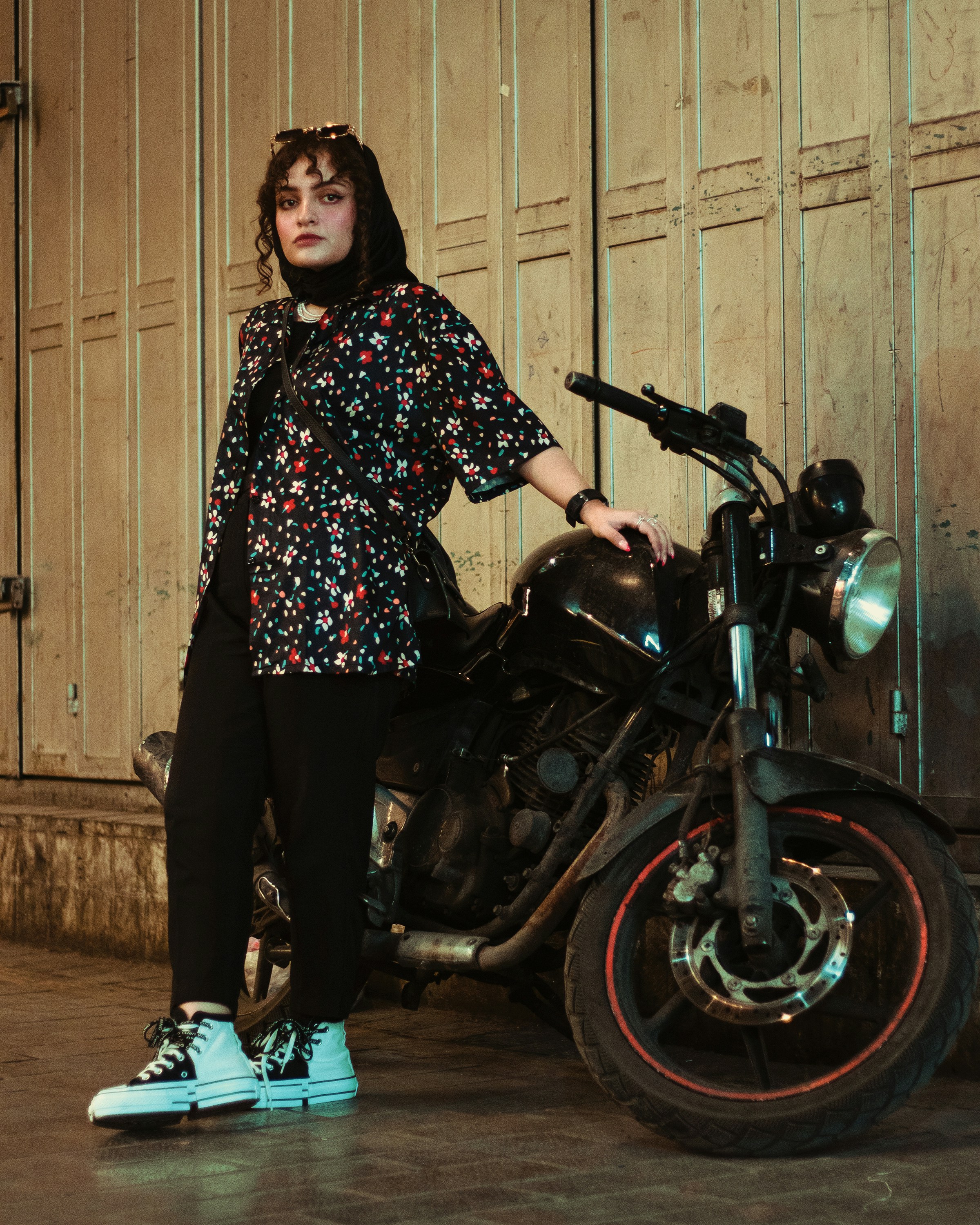 Street Style Portrait by the Bike