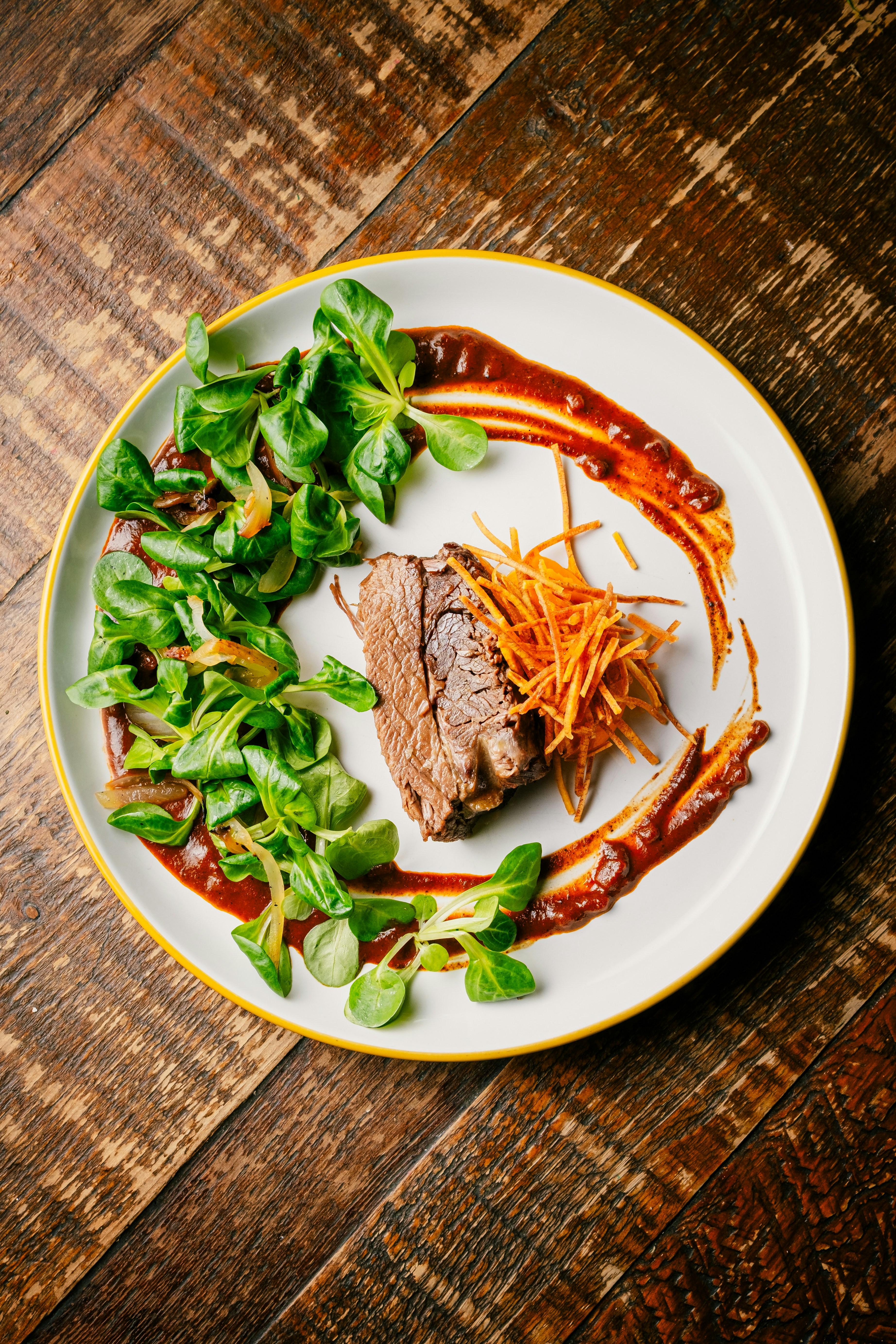 A plate of food on a wooden table photo – Free Food Image on Unsplash