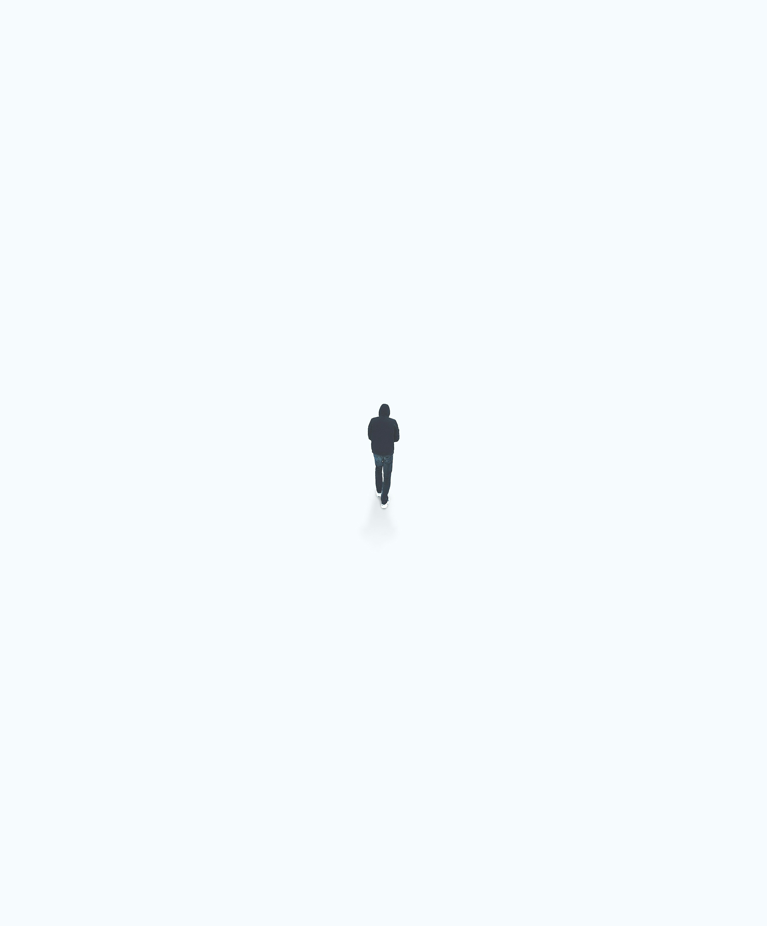 A person standing in the middle of a white background photo – Free ...