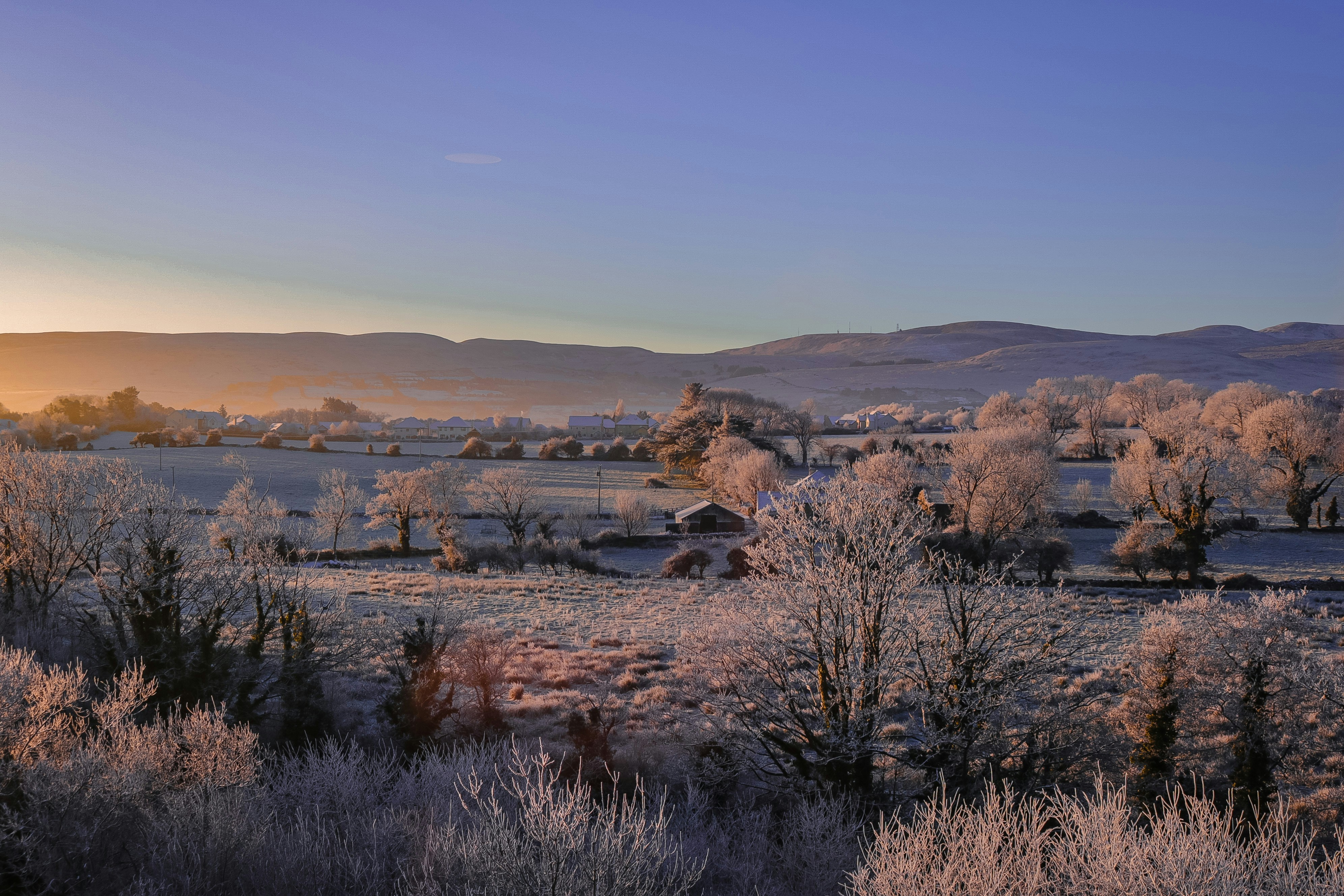 Dawn Frost over a Frost-Kissed Valley