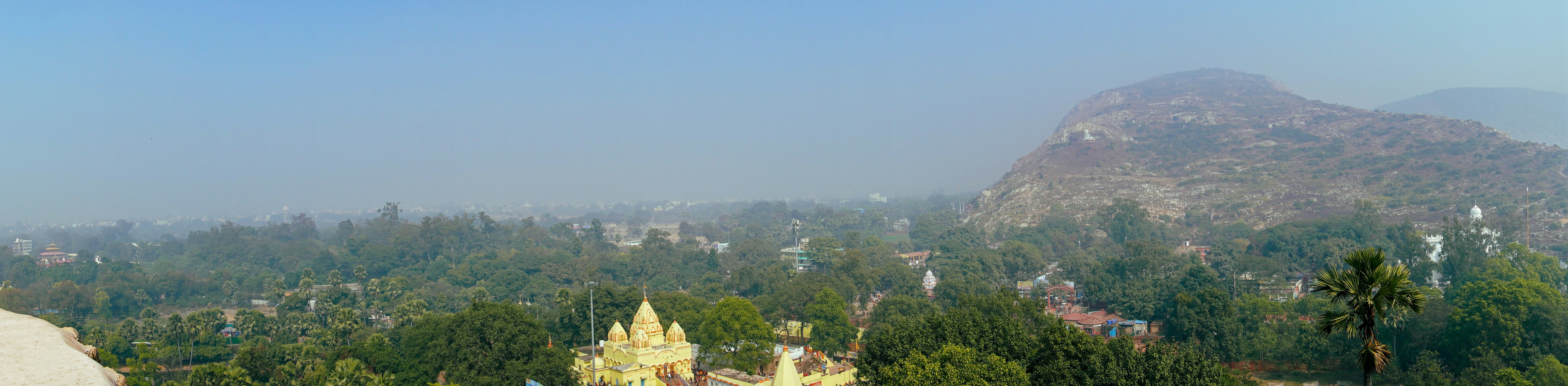Golden Spires Over a Verdant Valley: Temple Panorama
