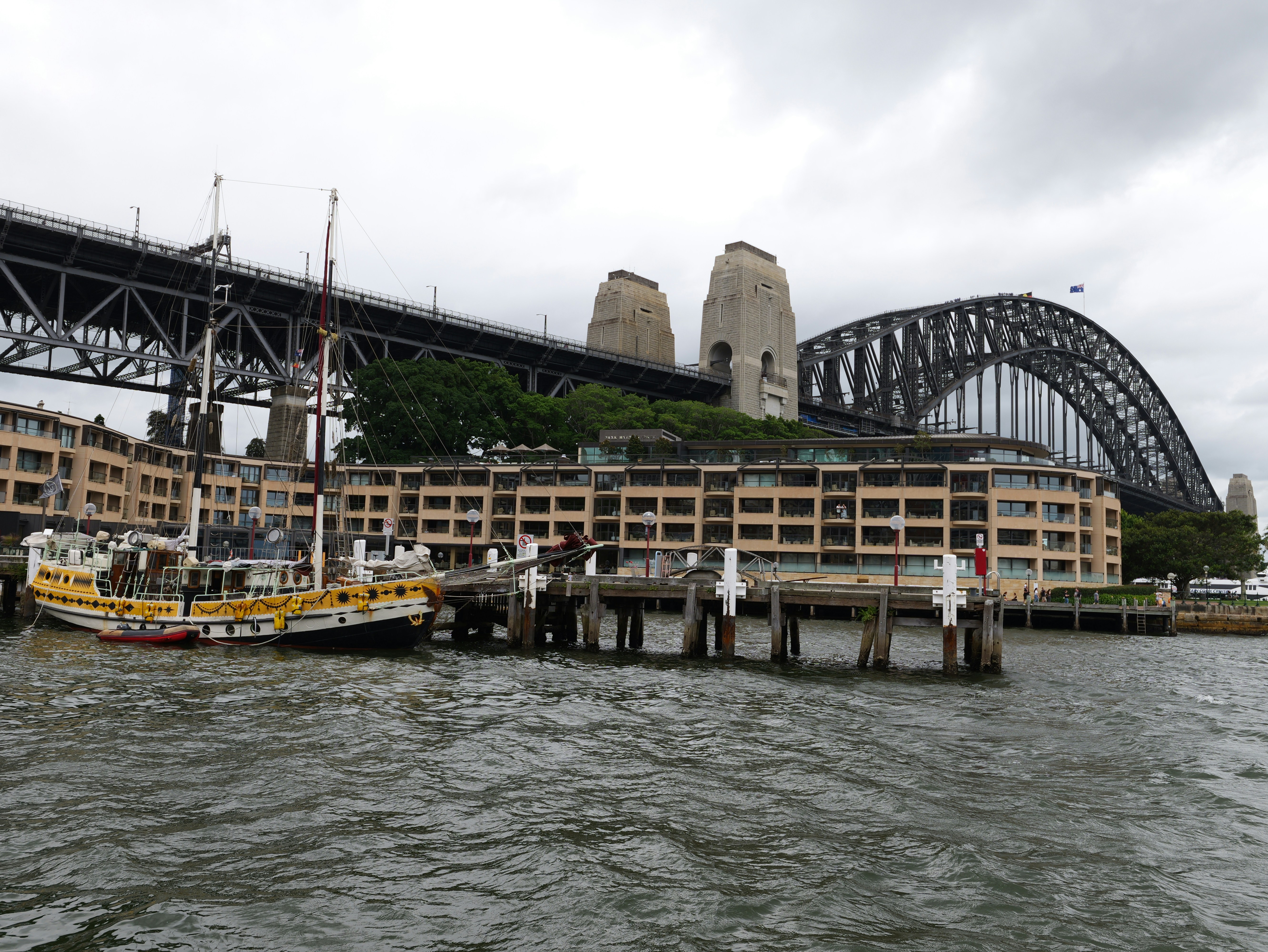 Harbor Wharf beneath the Landmark Arch