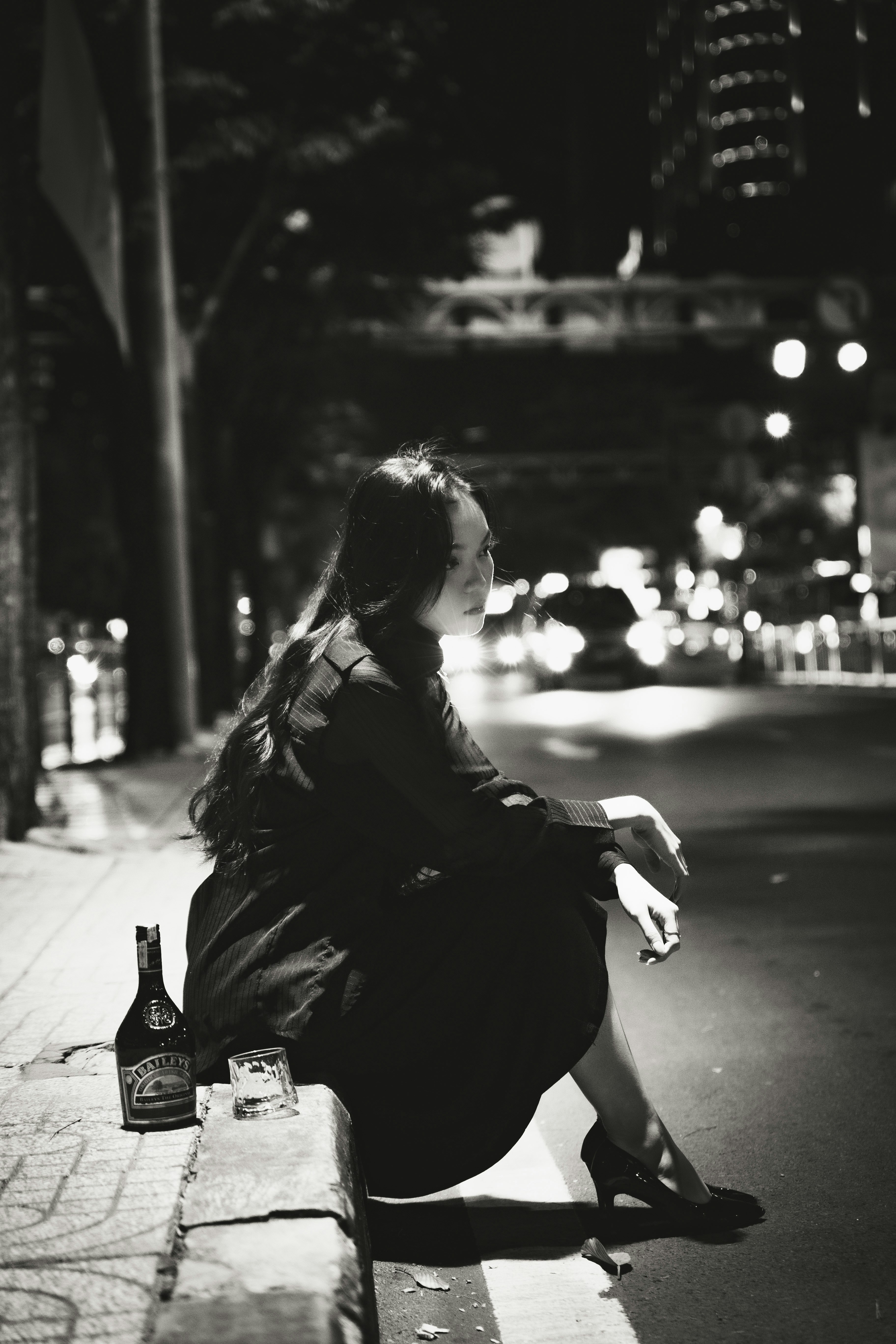 Midnight Verve: A Quiet Portrait on the City Edge