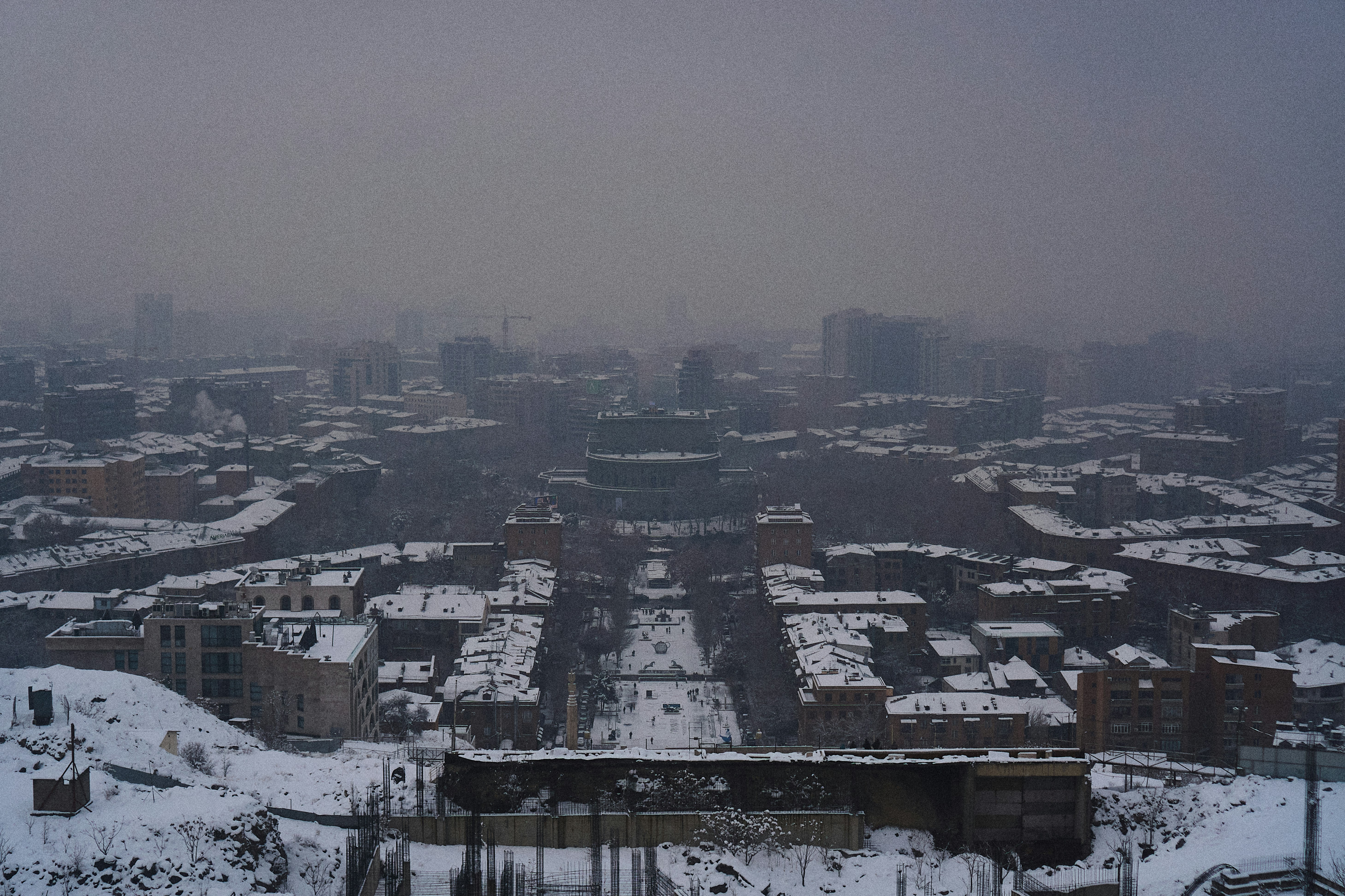 A view of a city in the snow photo – Free Armenia Image on Unsplash
