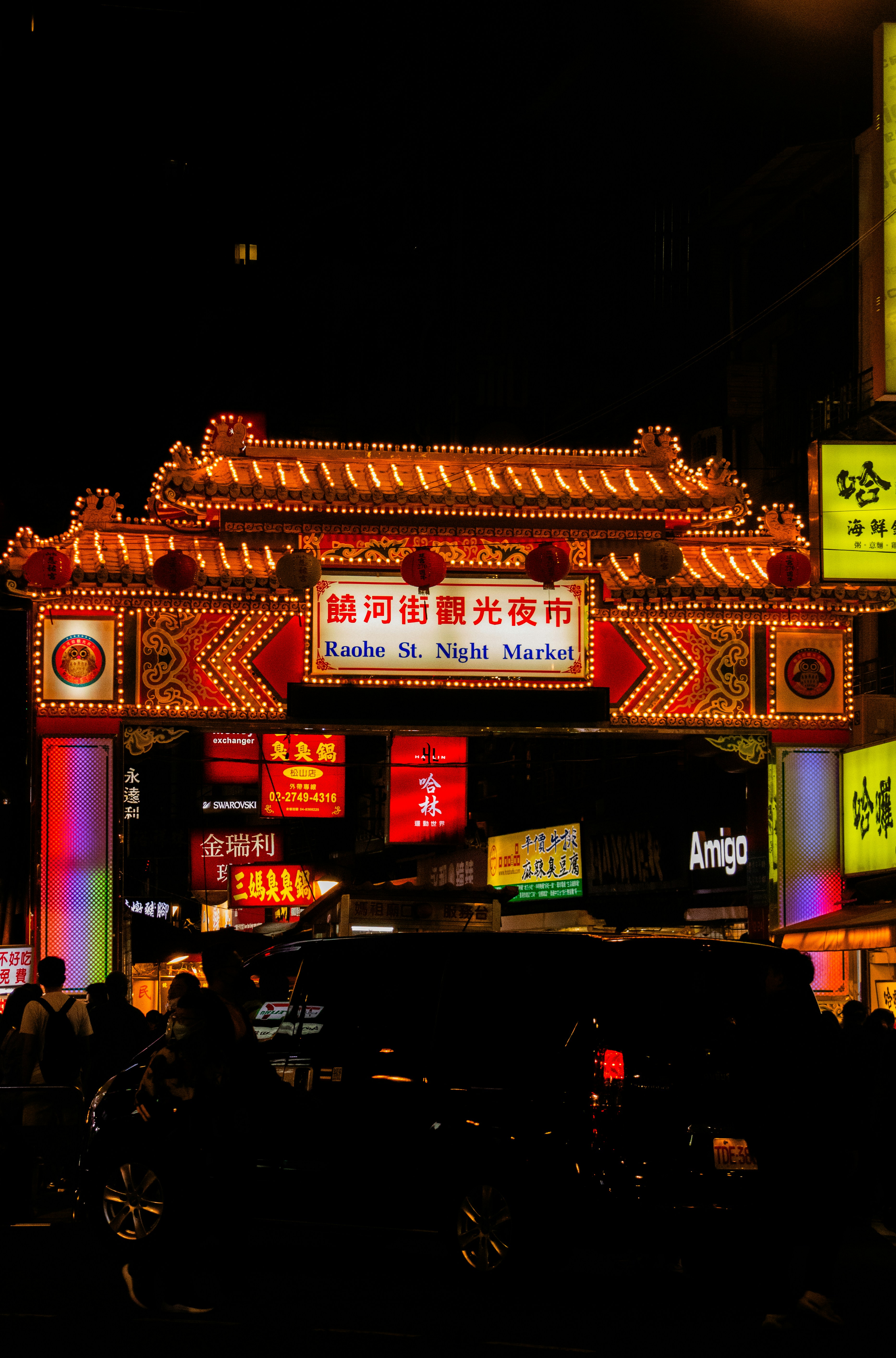 A city street filled with lots of neon signs photo – Free Taipei Image ...