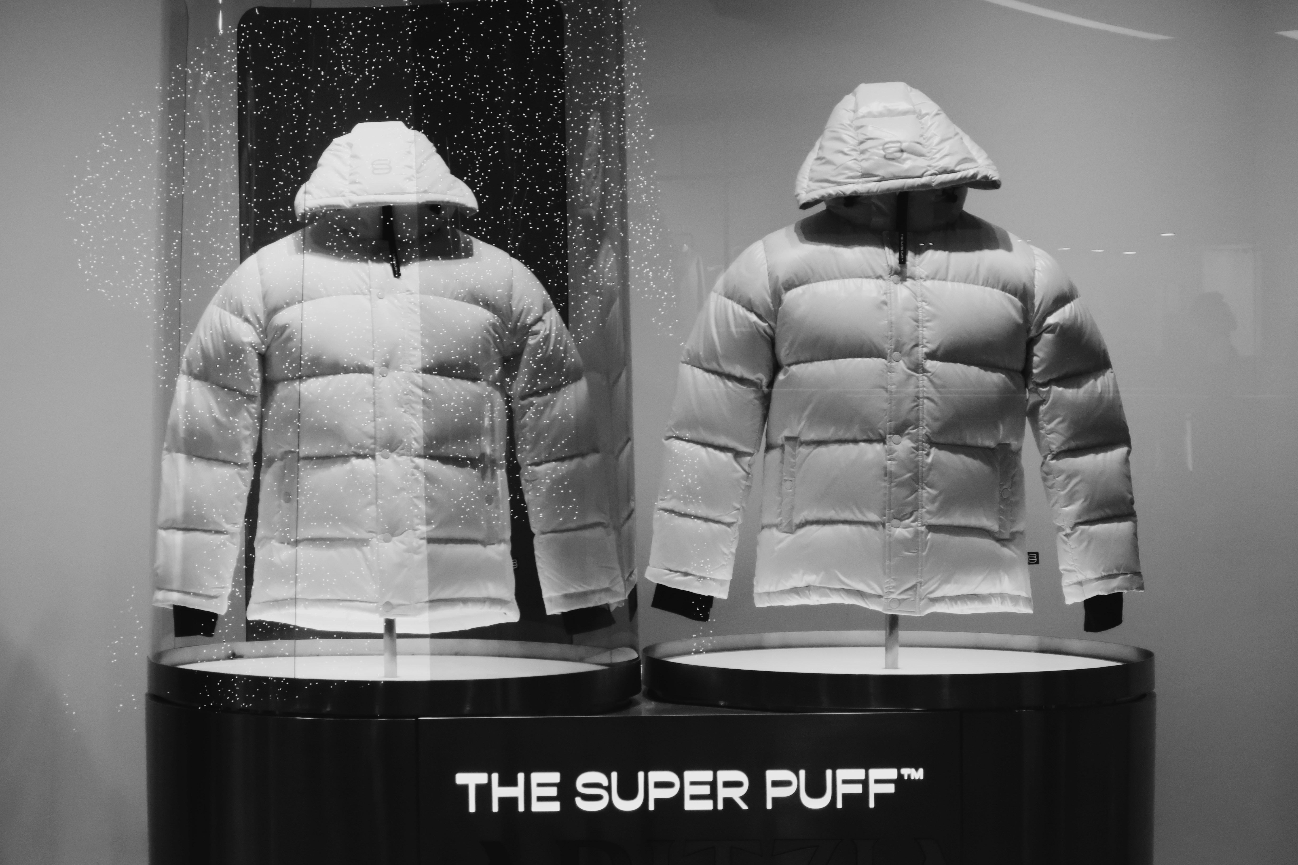 A black and white photo of a pair of jackets photo – Free Jacket Image ...