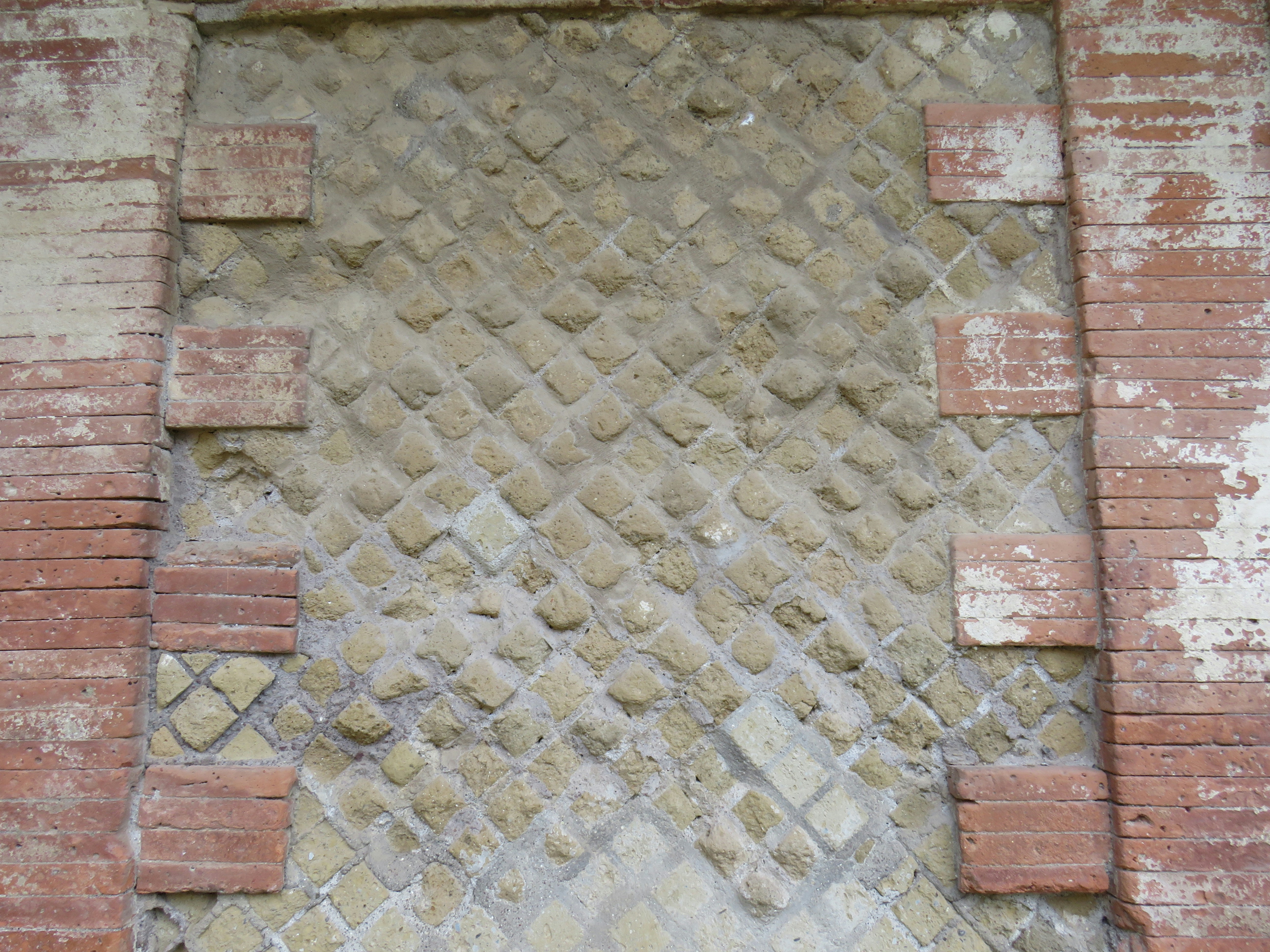 Brick-Framed Diamond Cobblestones: A Quiet Geometry