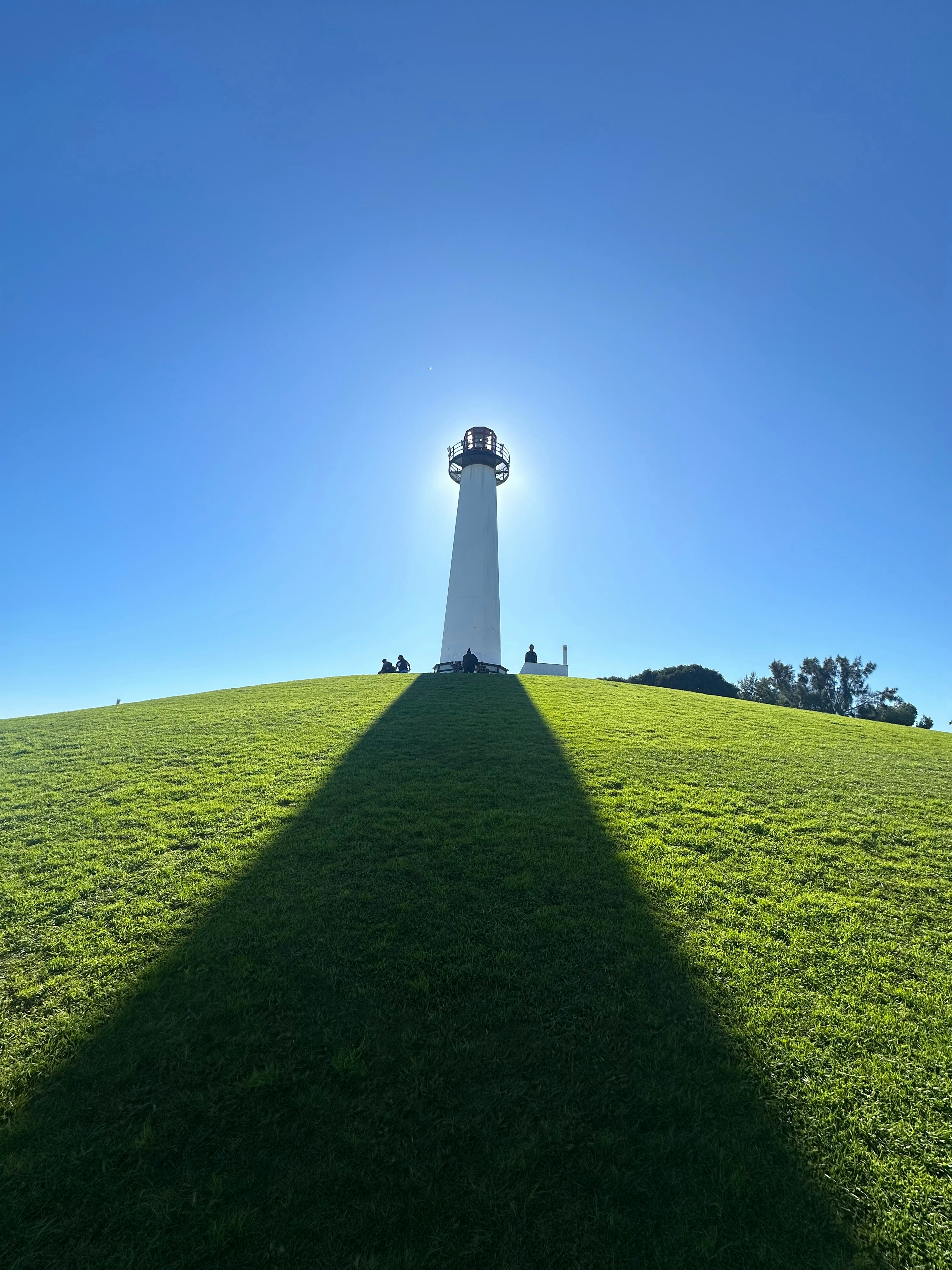 Noon Shadow over the Hilltop Lighthouse