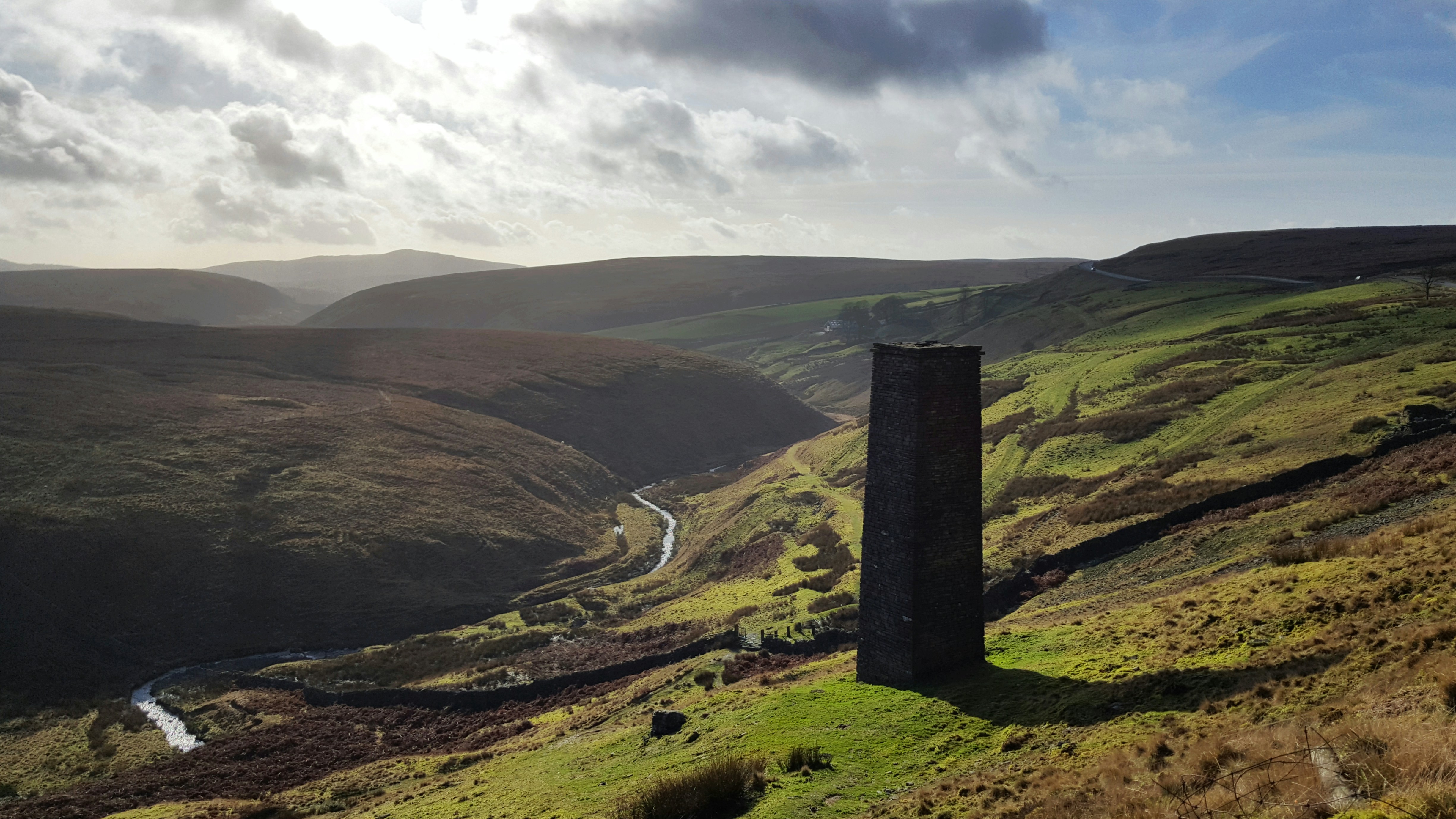 Lone Monolith on the Verdant Highland Ridge