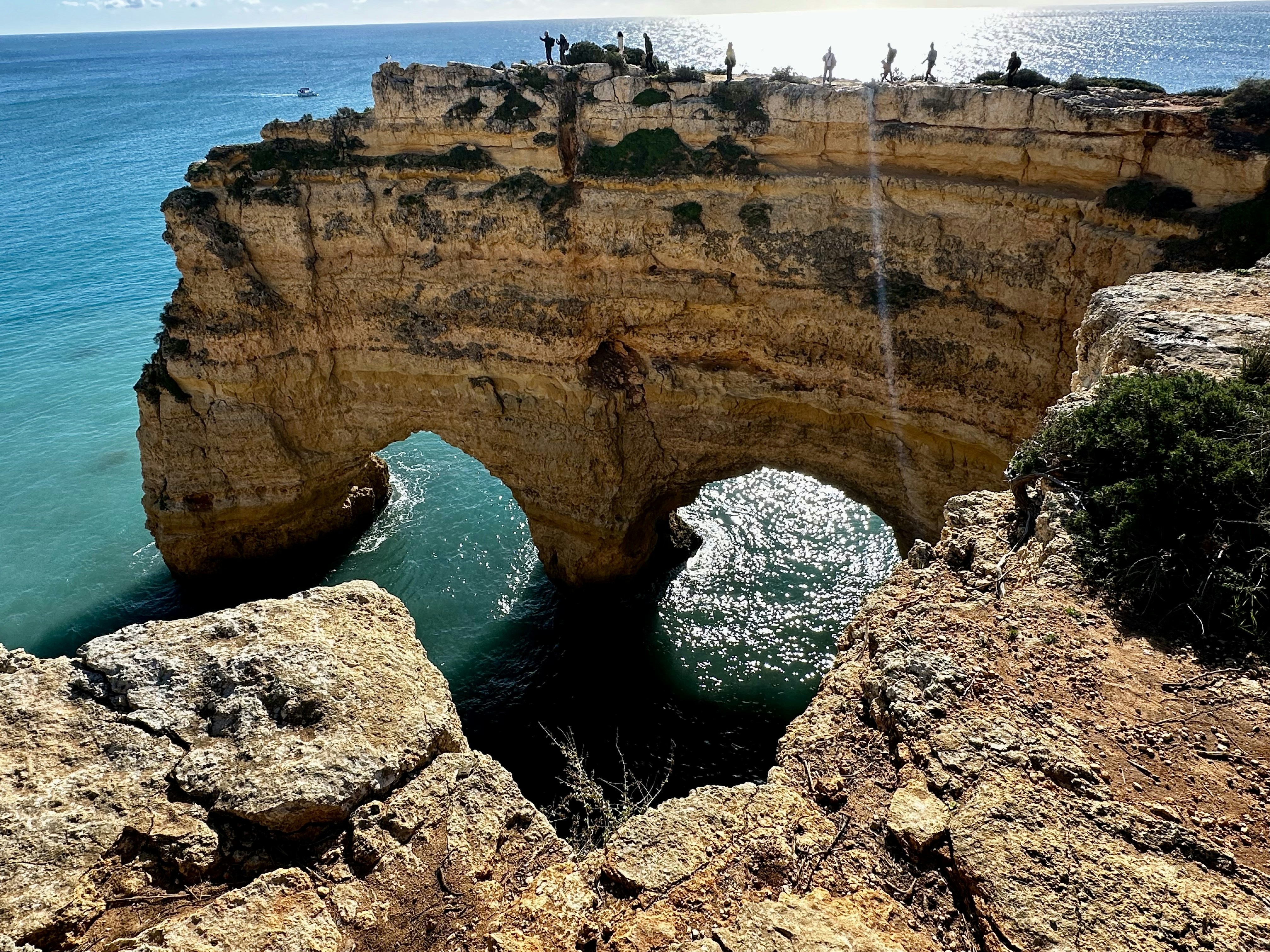 Heart shaped formed by two arches