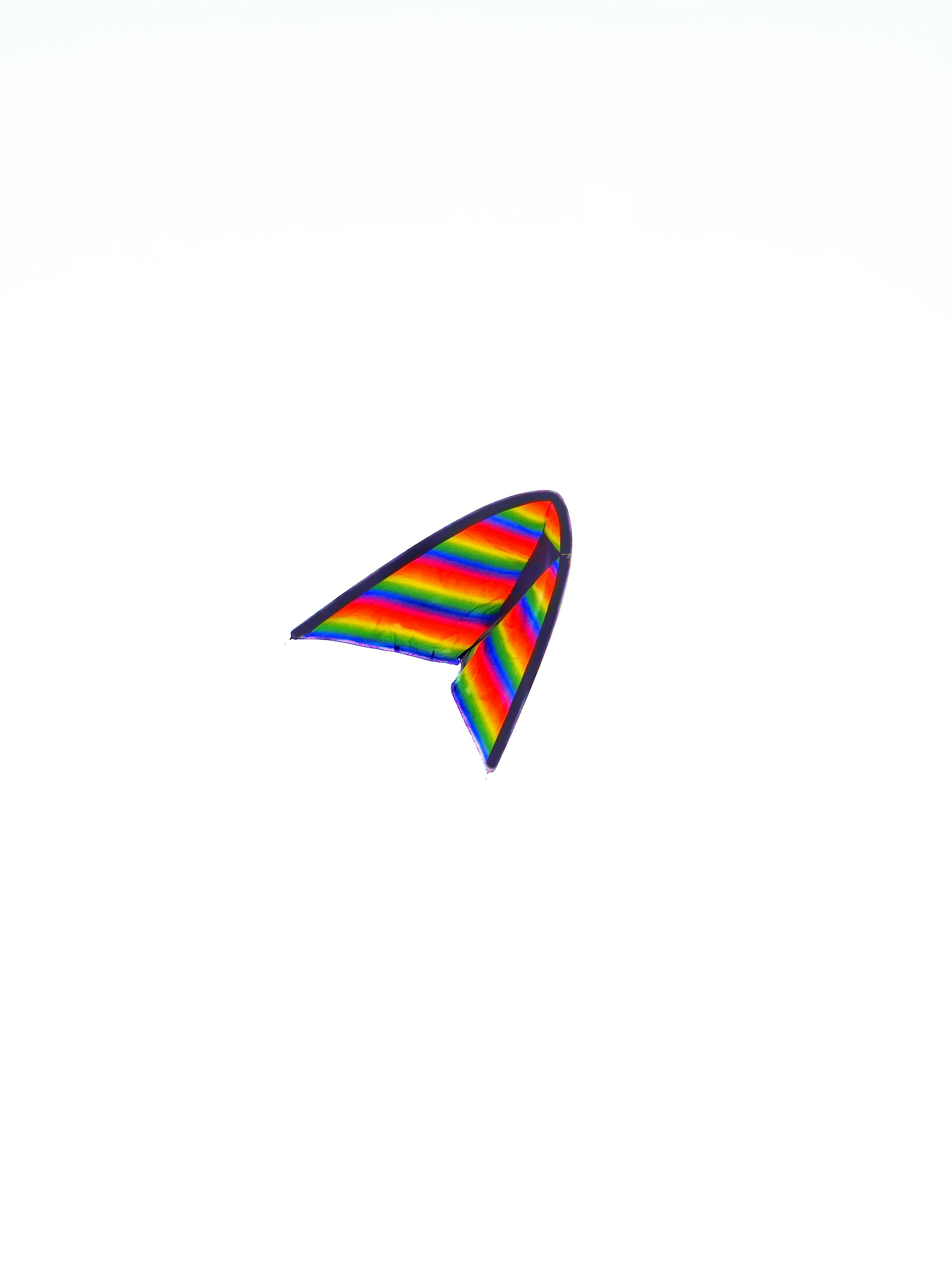 Mini Rainbow Winglet on a White Stage