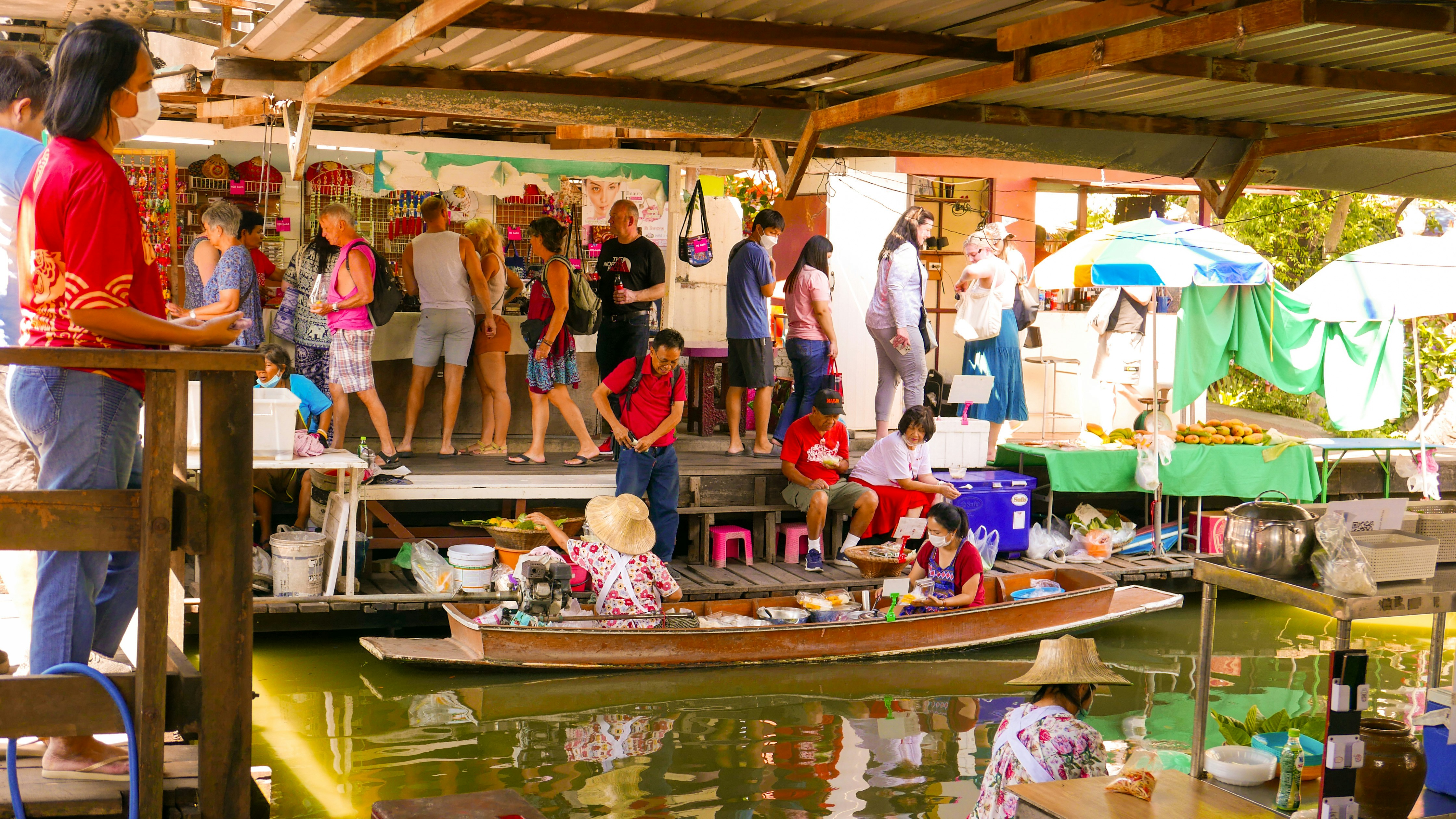 Vibrant River Commerce in Thailand