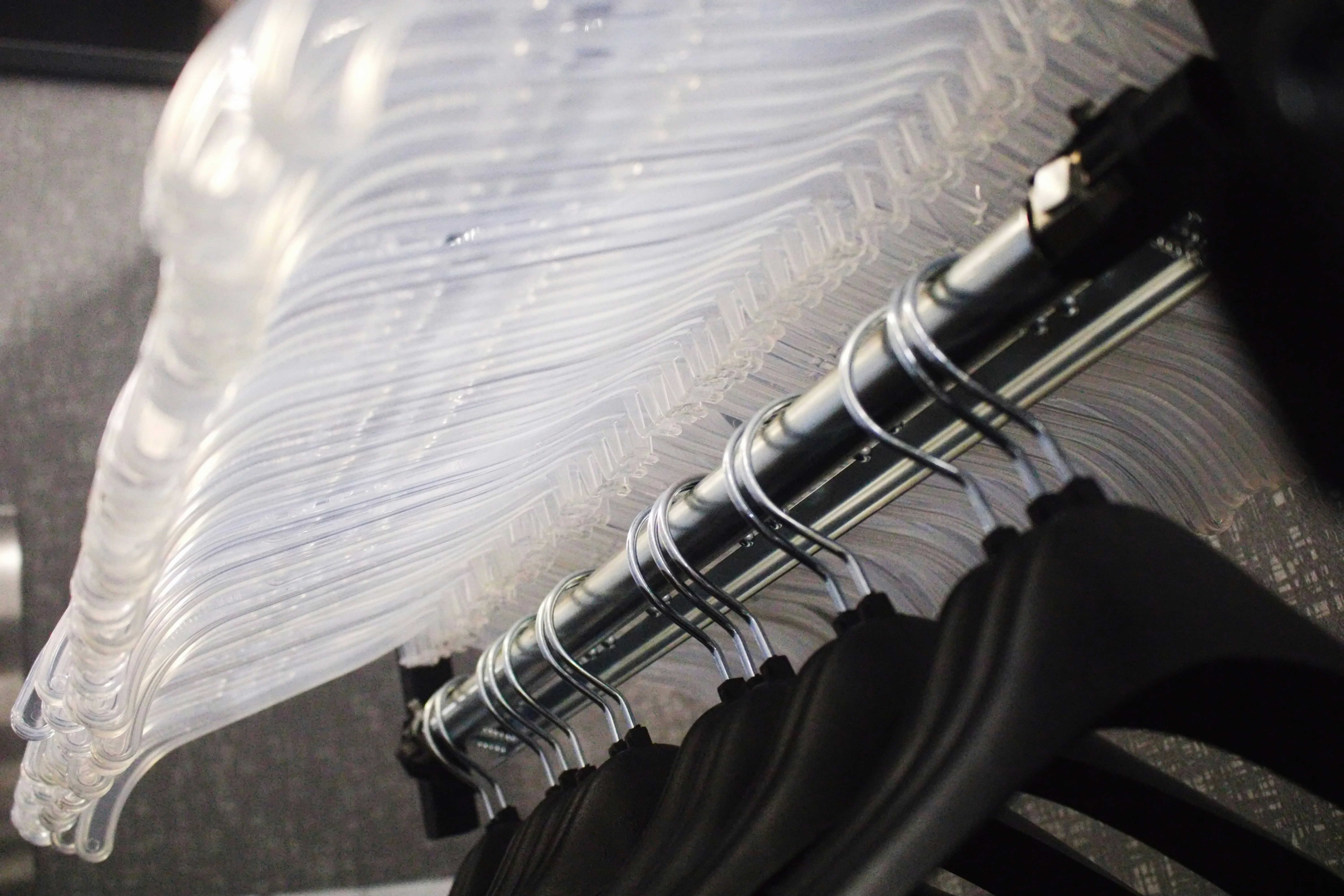 A close up of a metal object with plastic covering photo – Free Texture ...