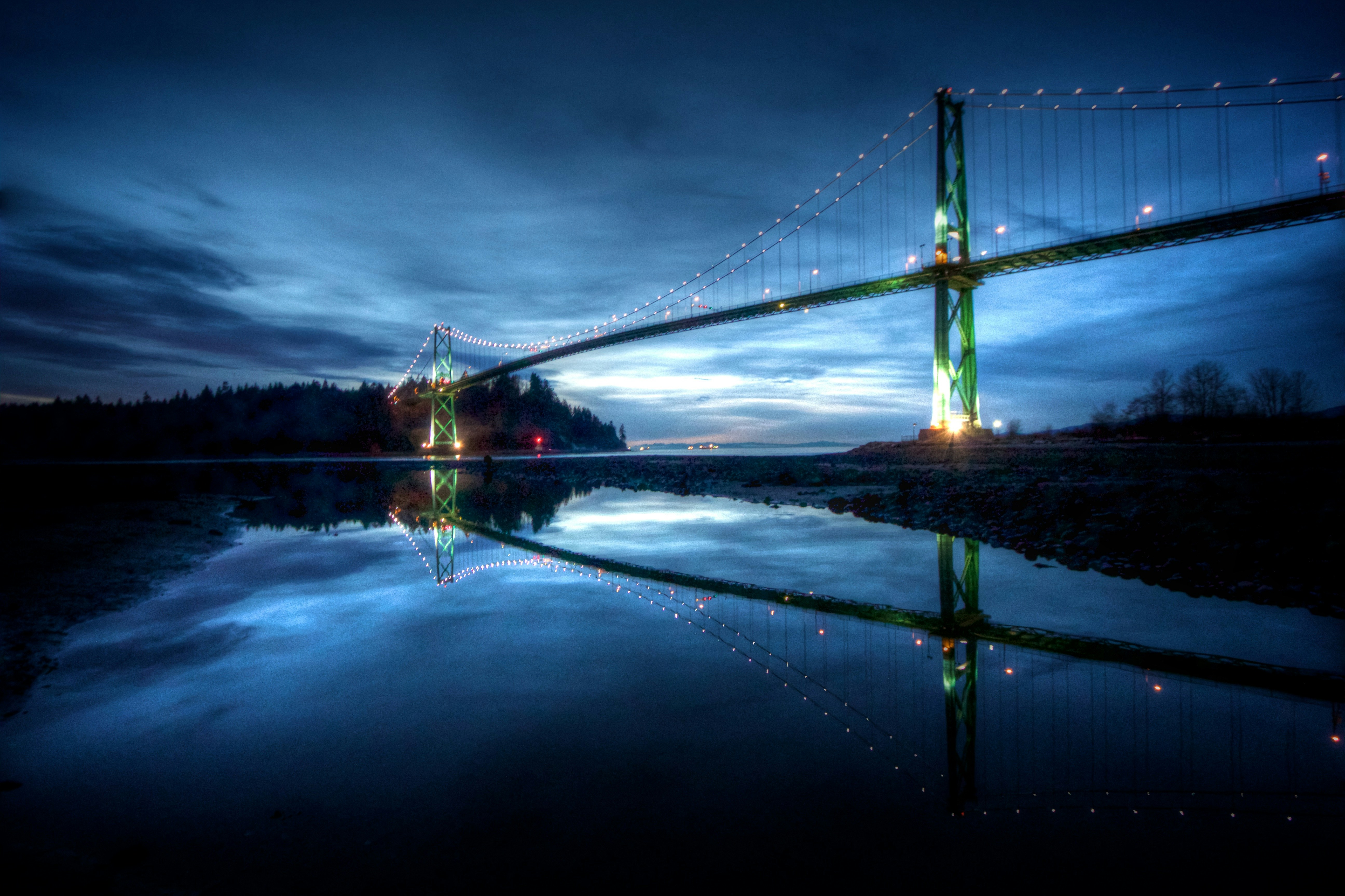 Twilight Reflections on Lions Gate