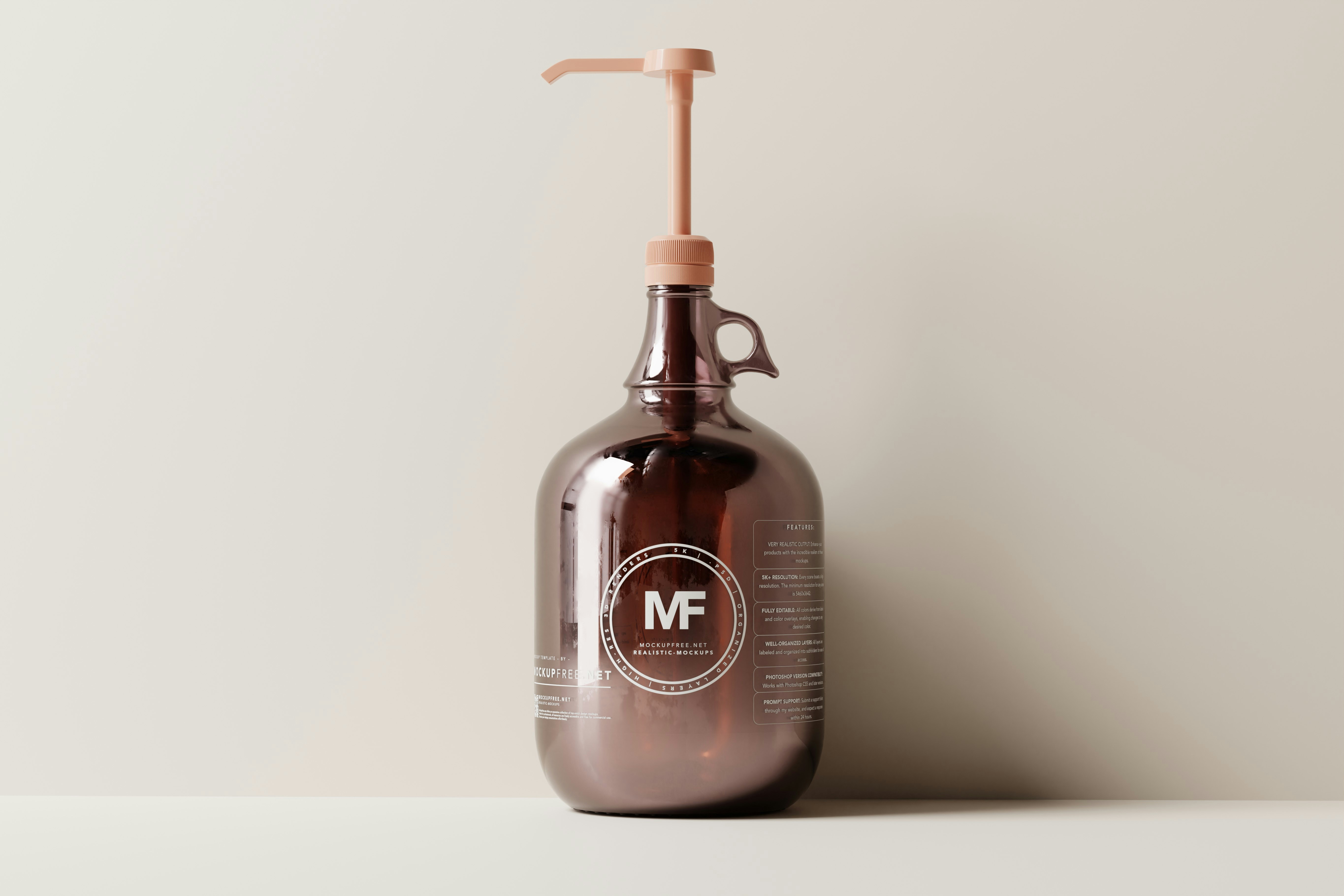 A brown glass bottle with a wooden handle photo – Free Wine Image on ...