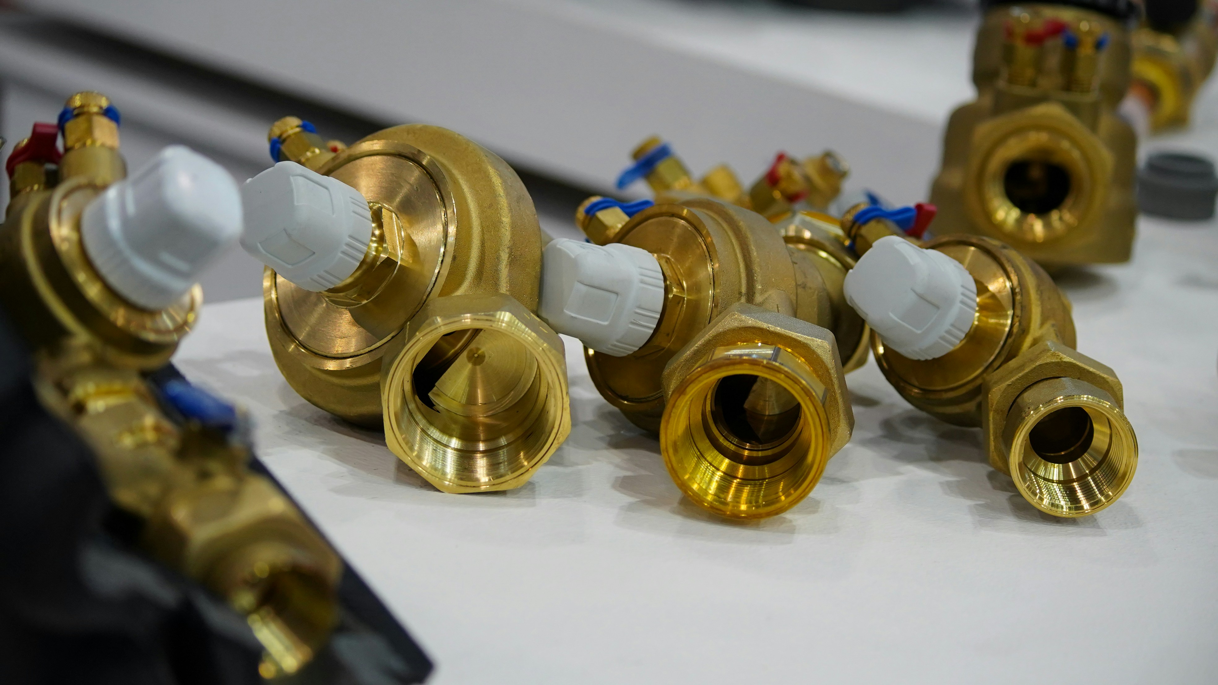A close up of a bunch of valves on a table photo – Free Cople Image on ...