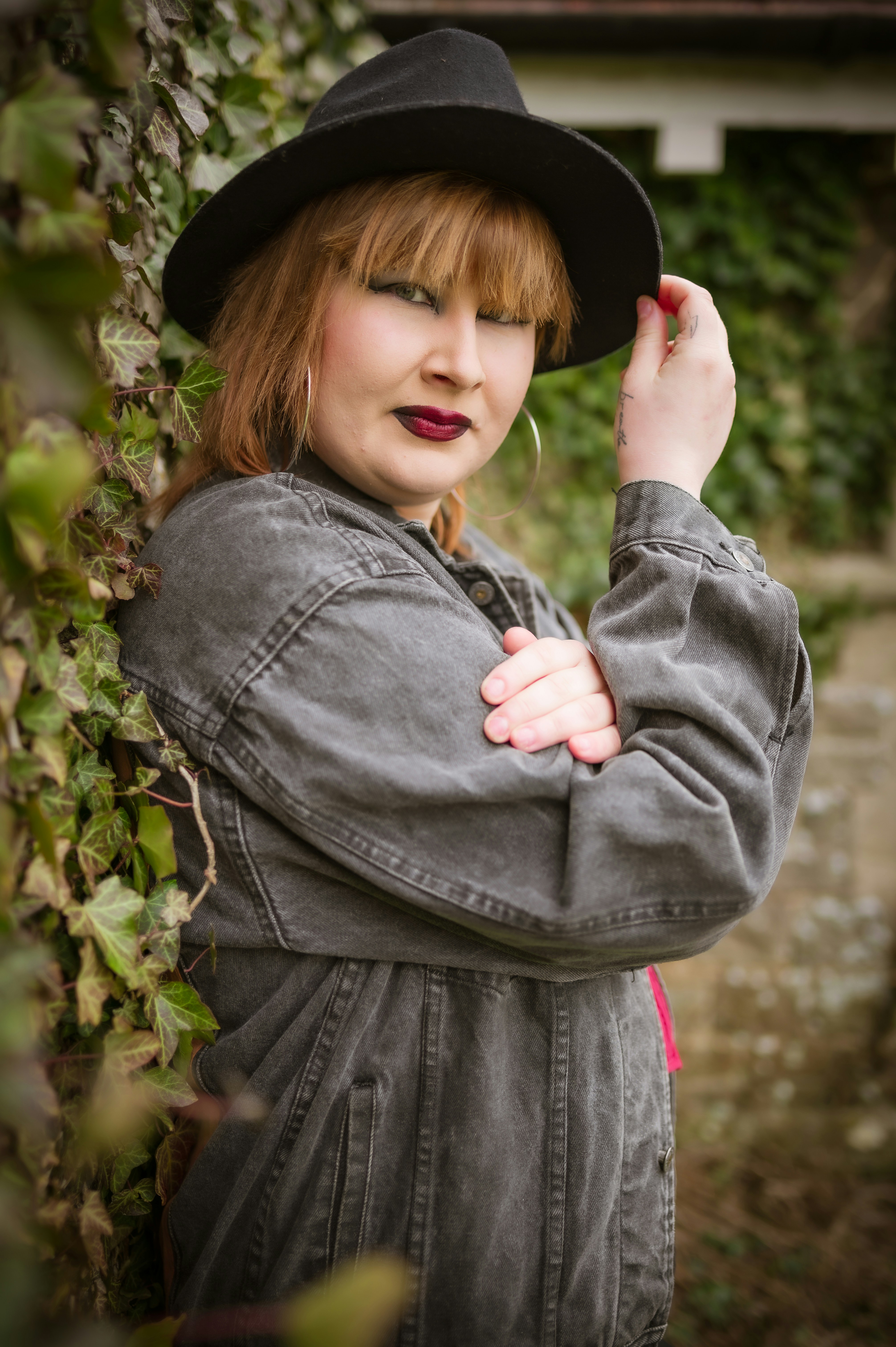 Amber-Wold Silhouette in a denim embrace